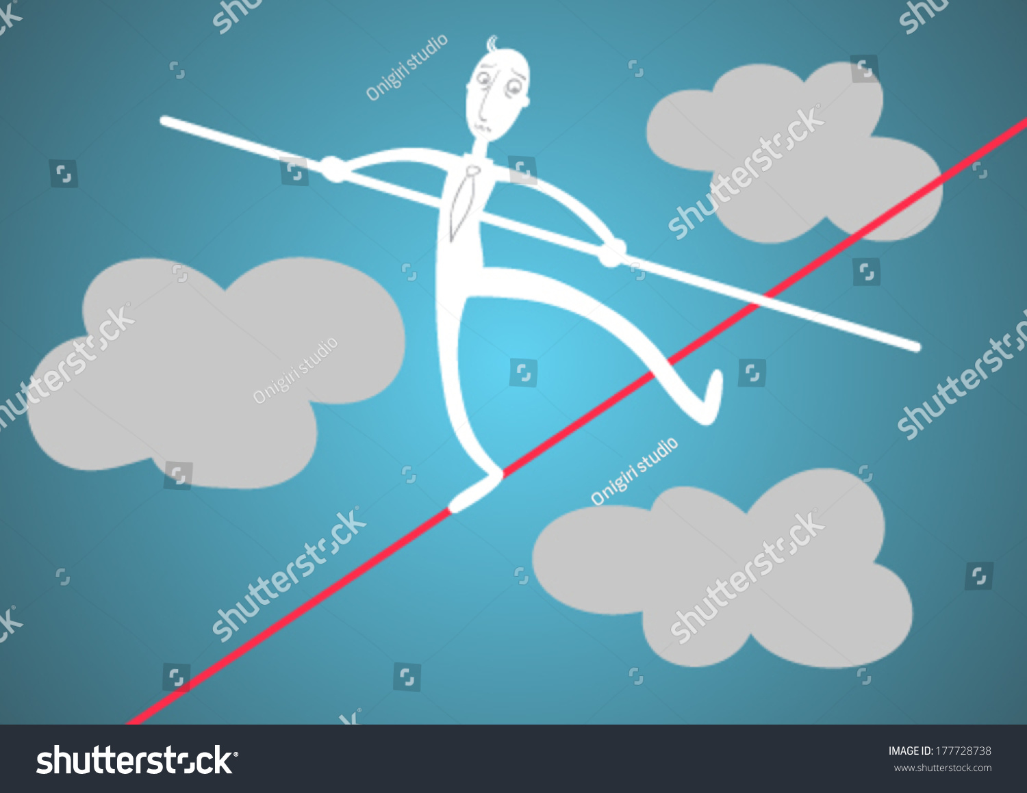 Acrobat Man Vector Illustration Stock Vector (Royalty Free) 177728738