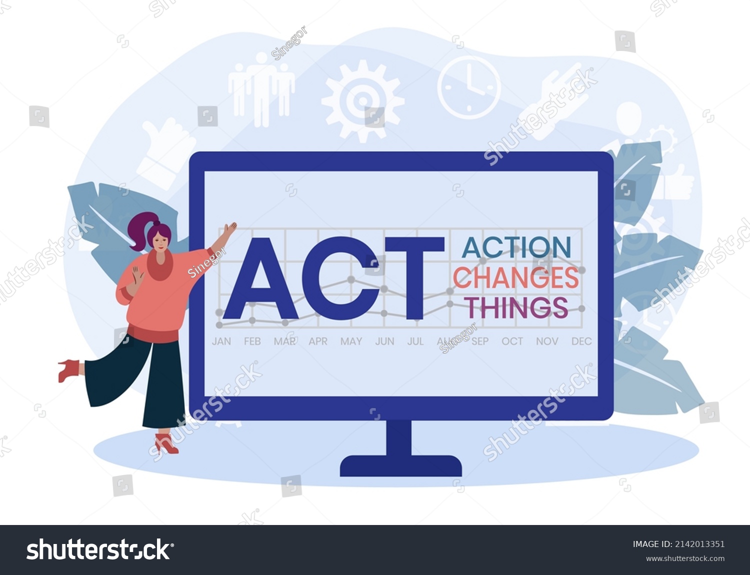 Act Action Changes Things Acronym Business Stock Vector (Royalty Free ...