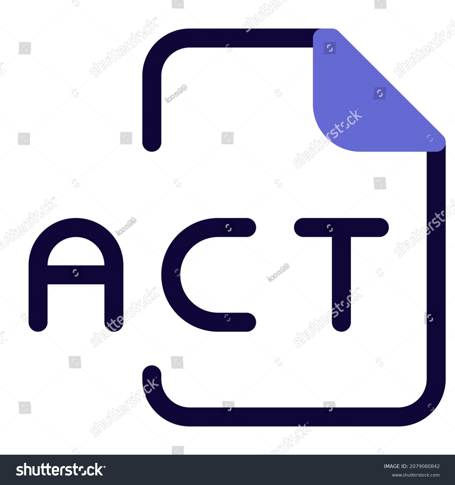 Act Compressed Audio Format Layout Stock Vector (Royalty Free) 2079080842