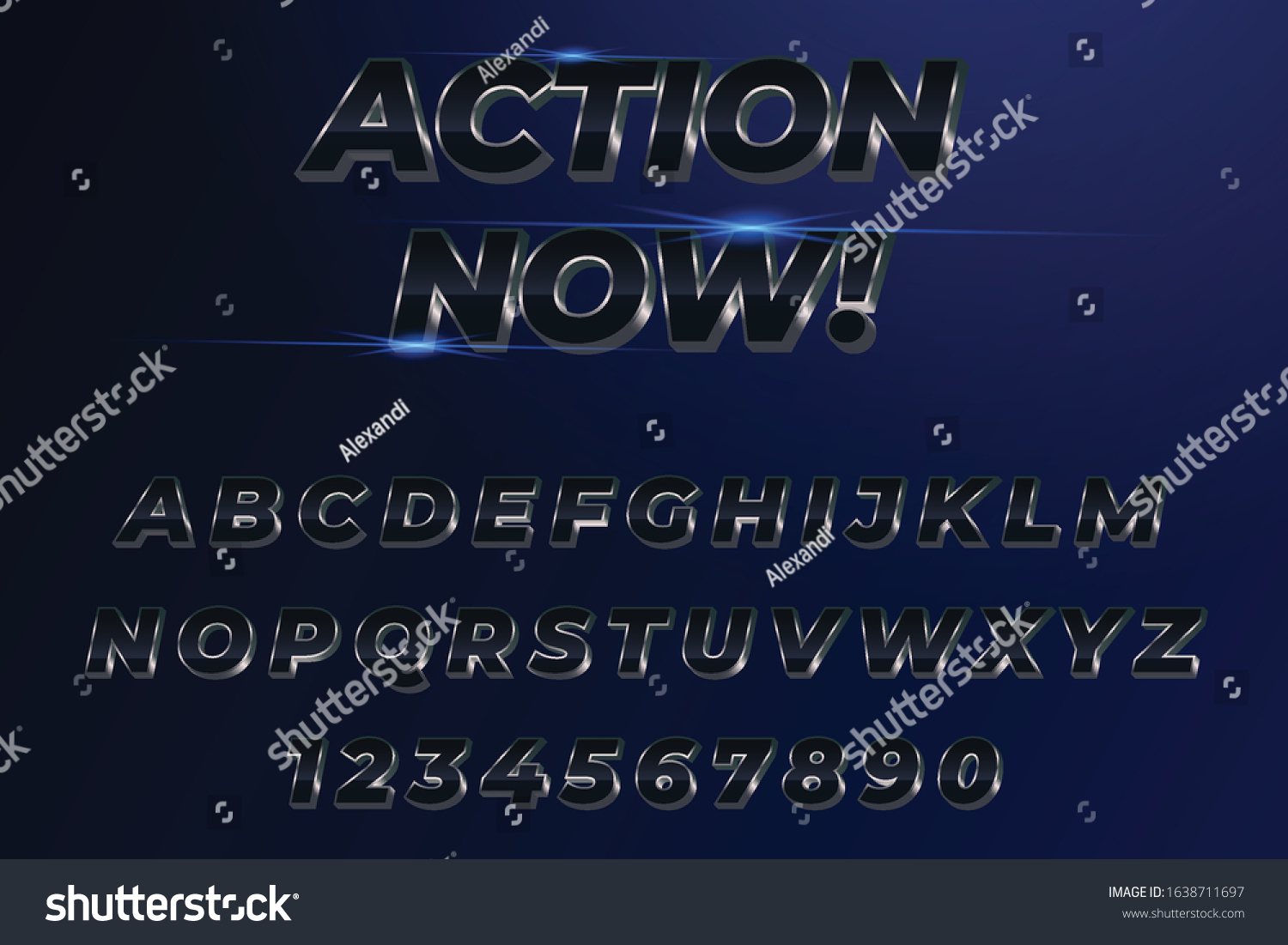 Action Movie Text Style Effect Premium Stock Vector (Royalty Free ...