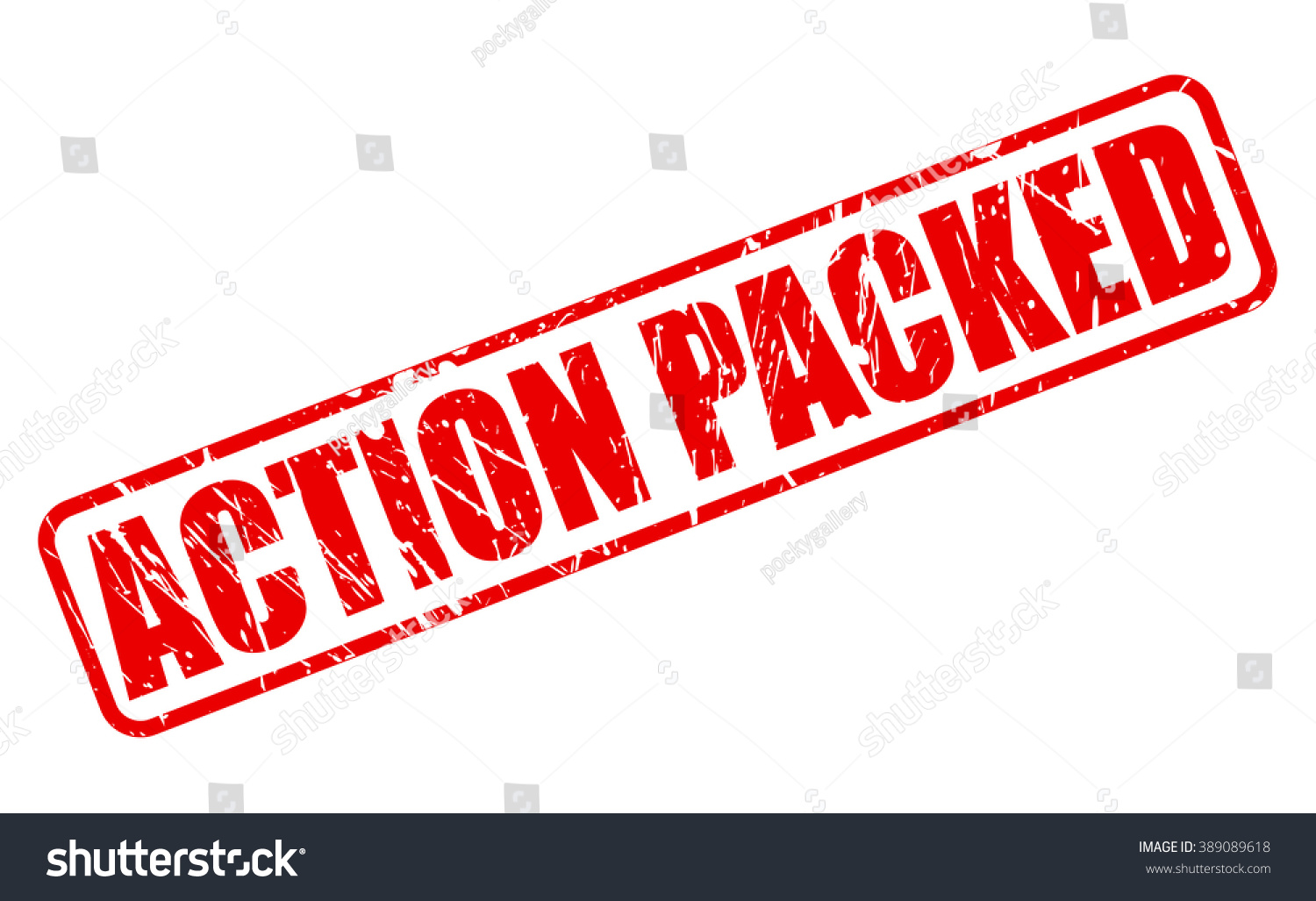 Action Packed Red Stamp Text On Stock Vector (Royalty Free) 389089618