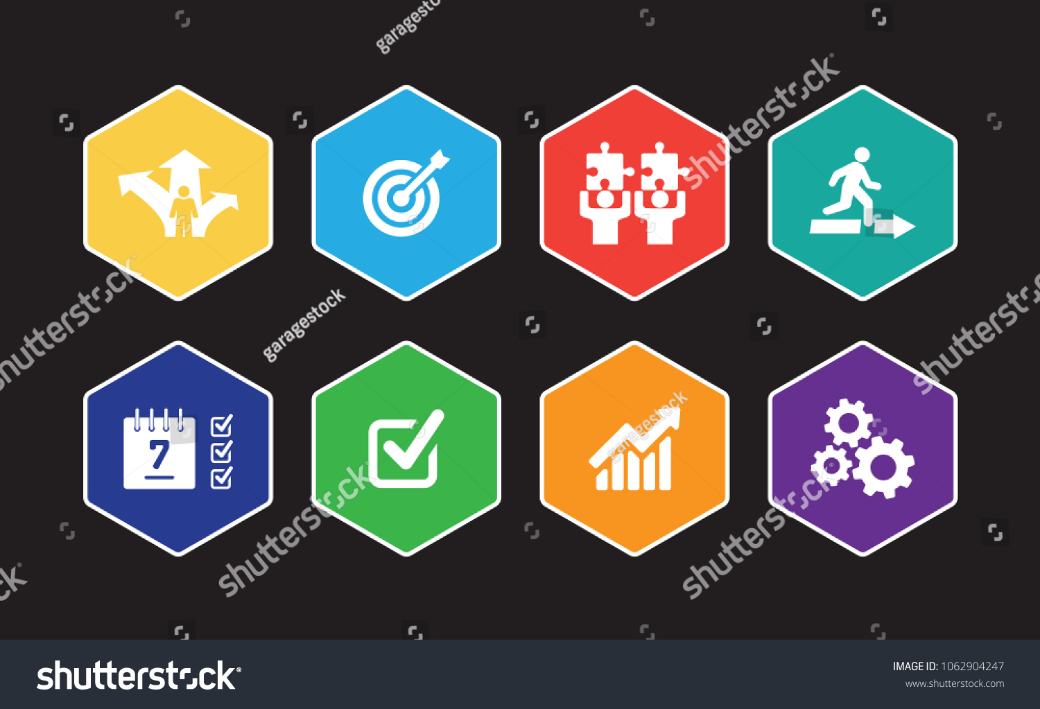 Action Plan Infographic Icon Set: เวกเตอร์สต็อก (ปลอดค่าลิขสิทธิ์ ...