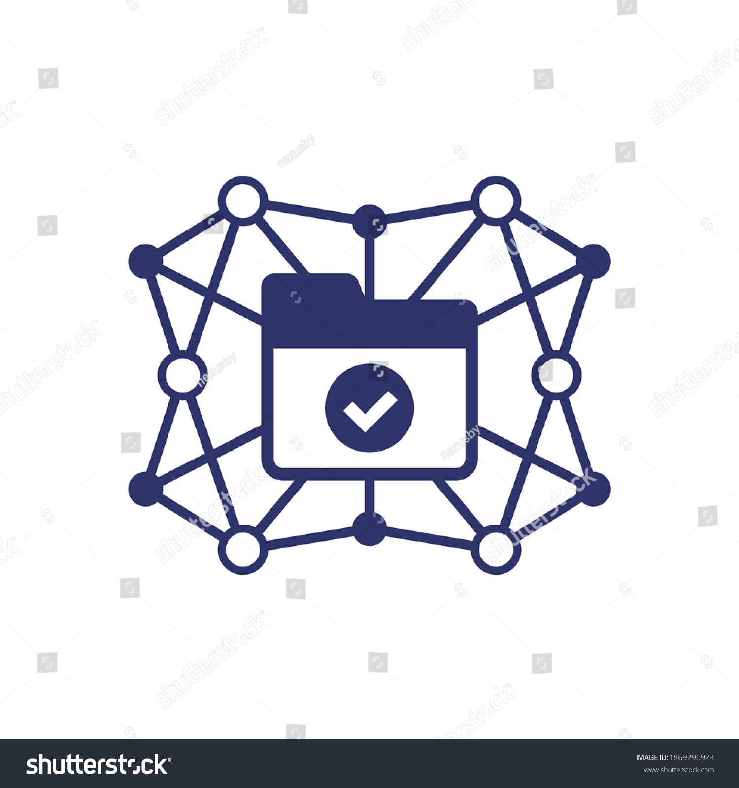 Active Directory Icon On White Stock Vector (Royalty Free) 1869296923 ...