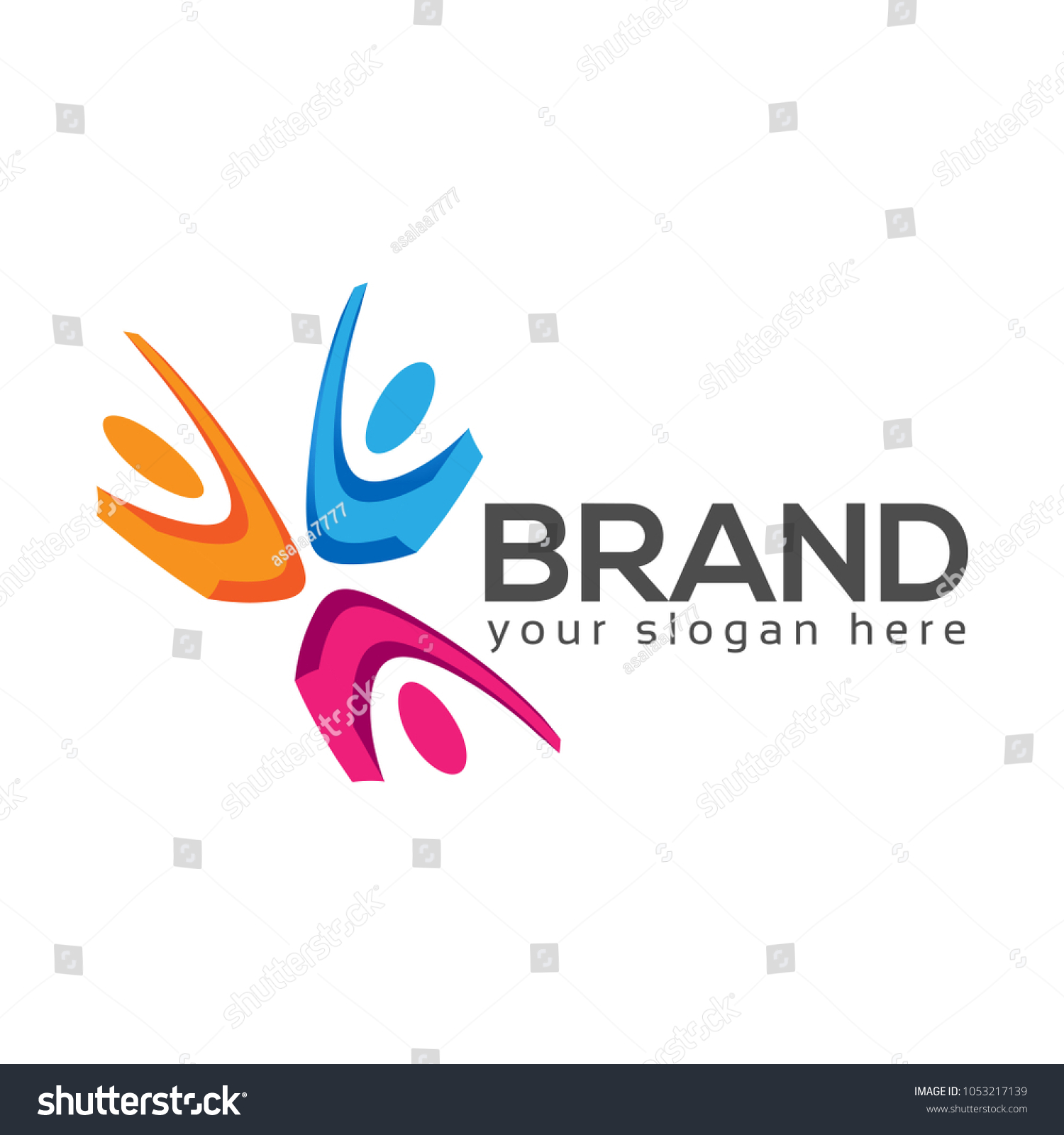 Active Life Logo Design Vector Illustration Stock Vector (Royalty Free ...