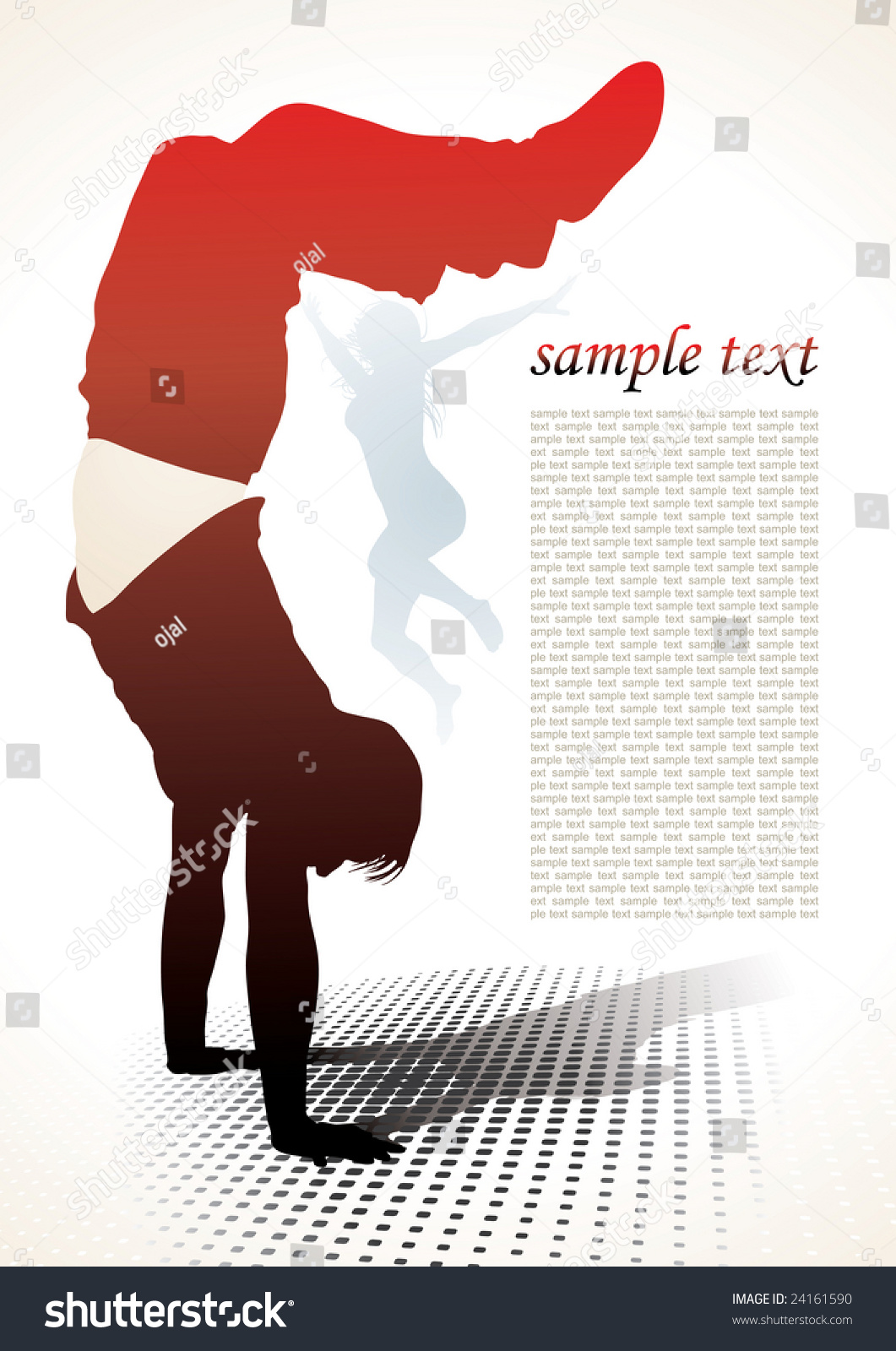 Active People Silhouettes Background Stock Vector (Royalty Free) 24161590