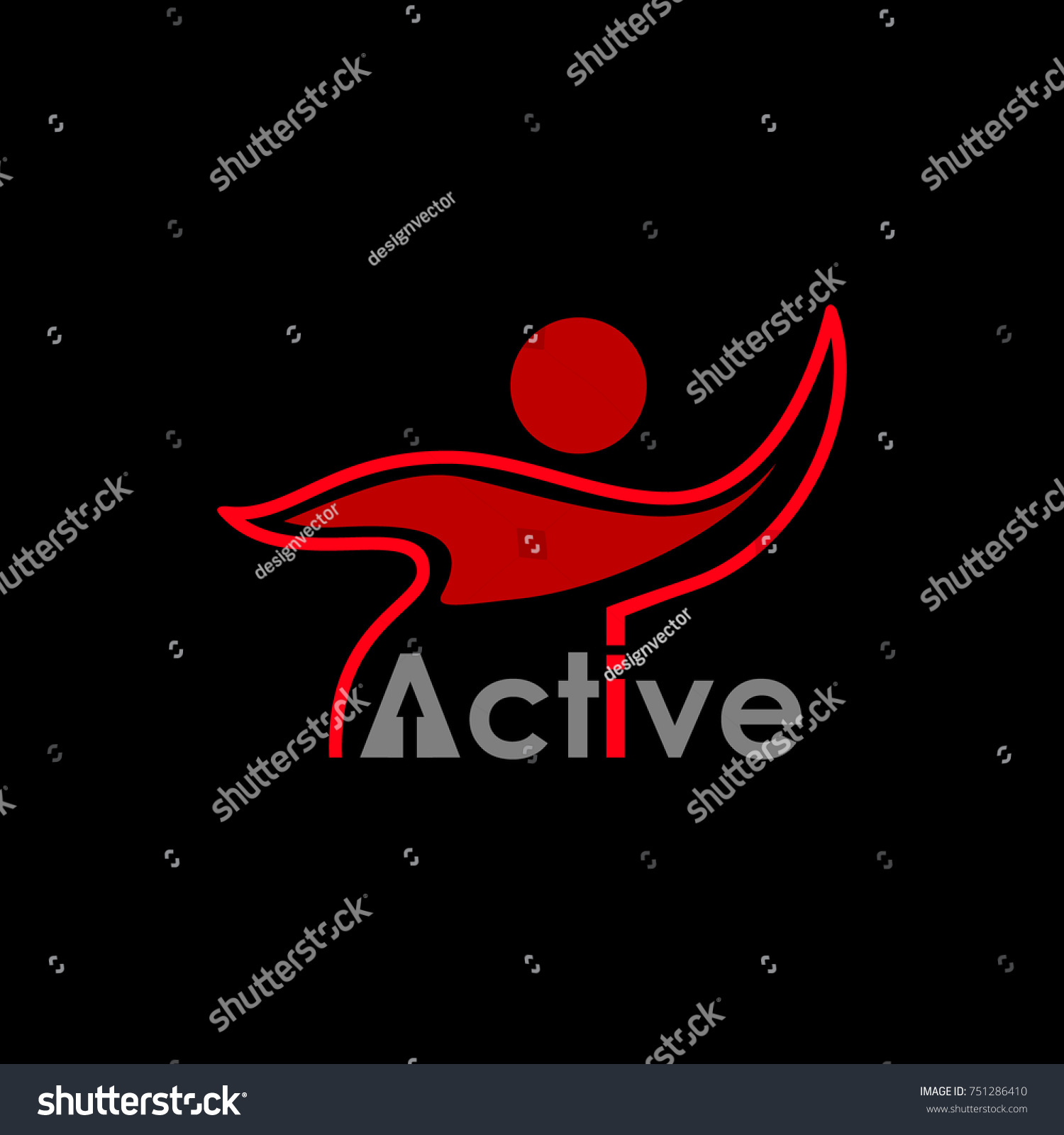 Active People Vector Logo Stock Vector (Royalty Free) 751286410
