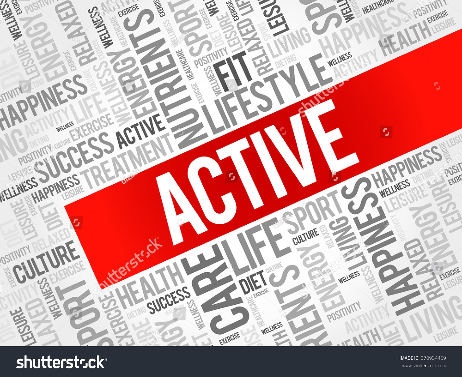 Active Word Cloud Background Health Concept Stock Vector (Royalty Free ...