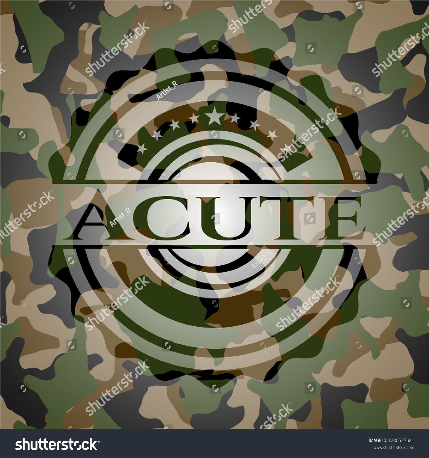 Acute On Camouflaged Texture Stock Vector (Royalty Free) 1280527681 ...