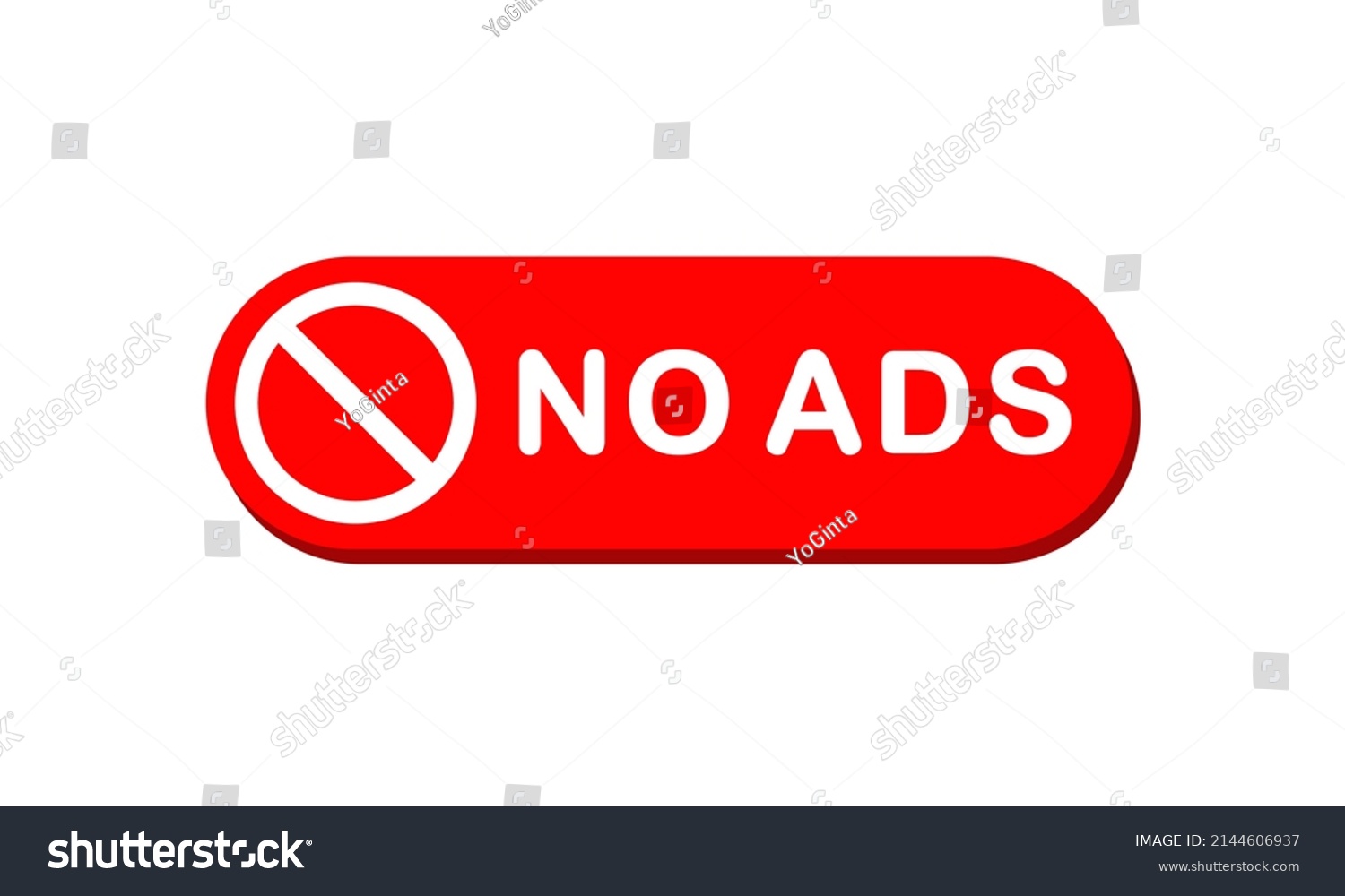 Ad Blocker Symbol Vector Illustration Stock Vector (Royalty Free ...
