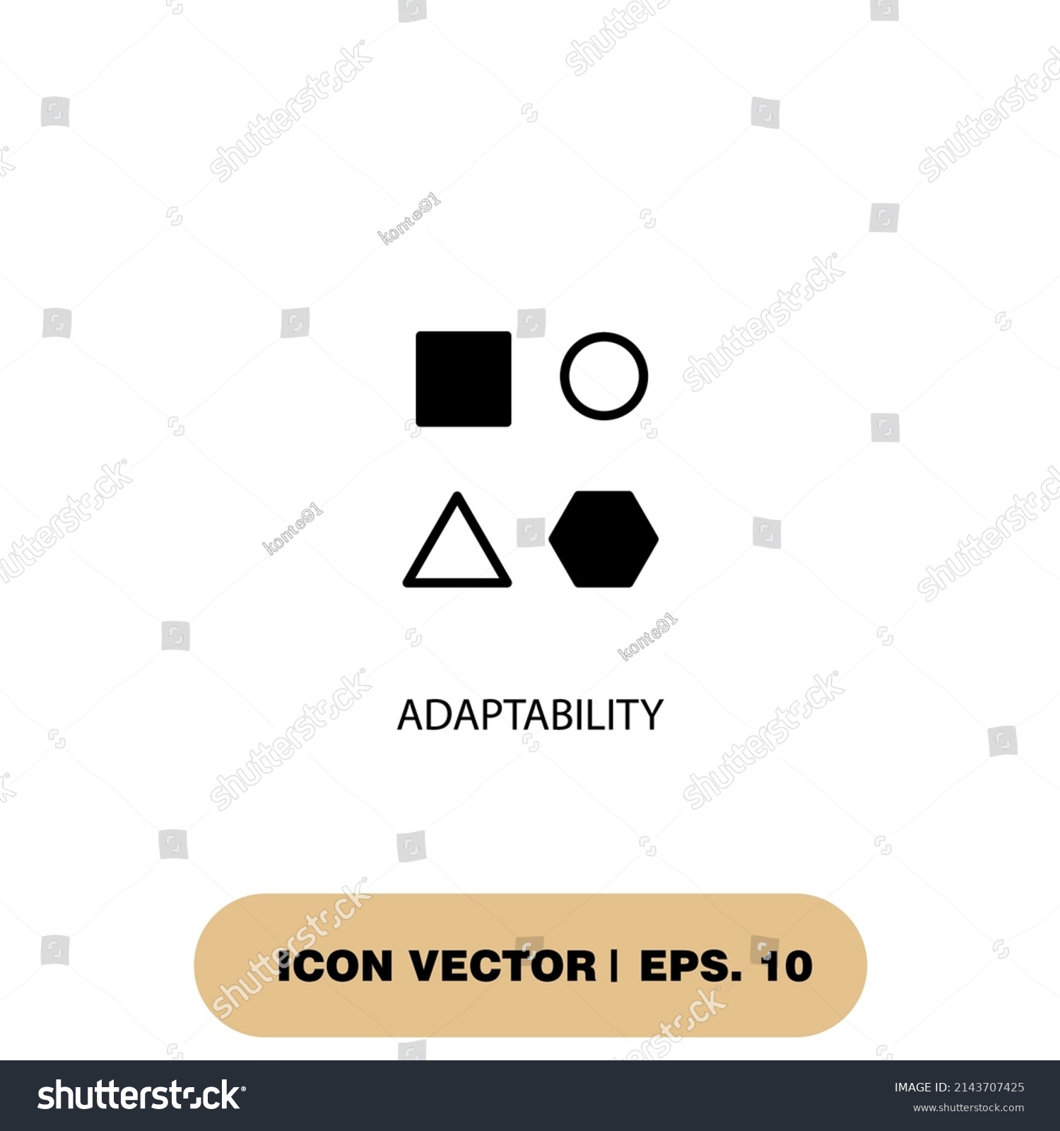 Adaptability Icons Symbol Vector Elements Infographic Stock Vector ...