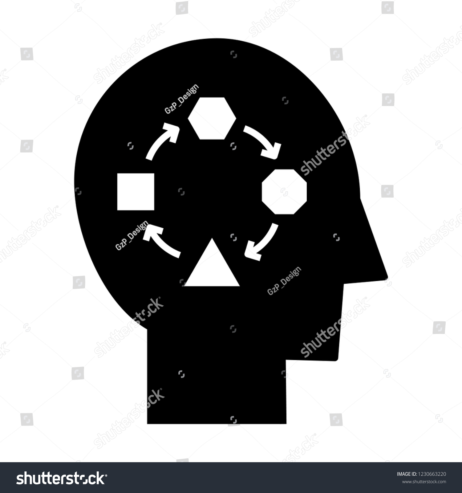 Adaptation Icon Vector Illustration Stock Vector (Royalty Free) 1230663220