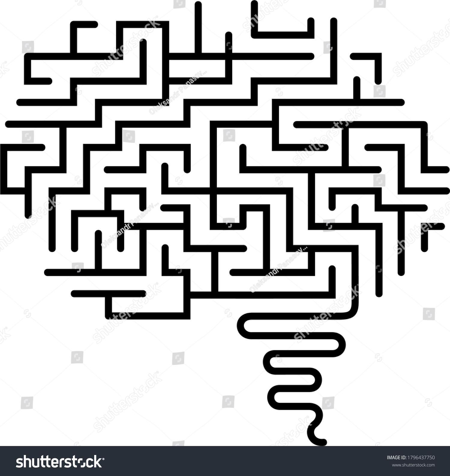 Adaptive Learning Vector Outline Icon Stock Vector (Royalty Free ...