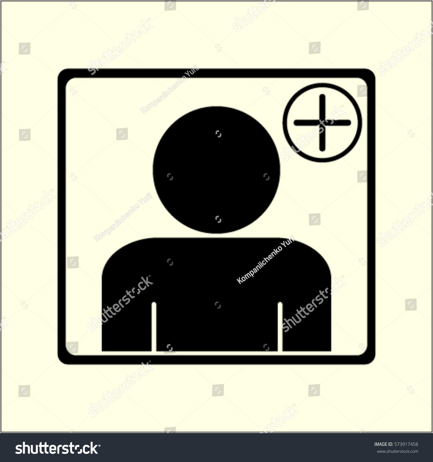 Add Contact Icon User Vector Illustration Stock Vector (Royalty Free ...