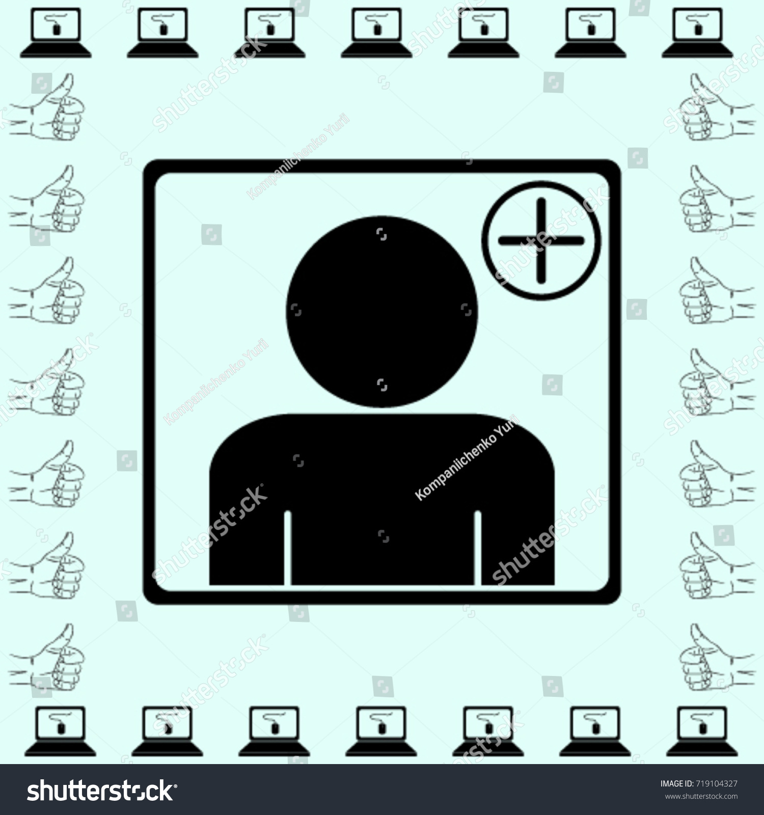 Add Contact Icon User Vector Illustration Stock Vector (Royalty Free ...