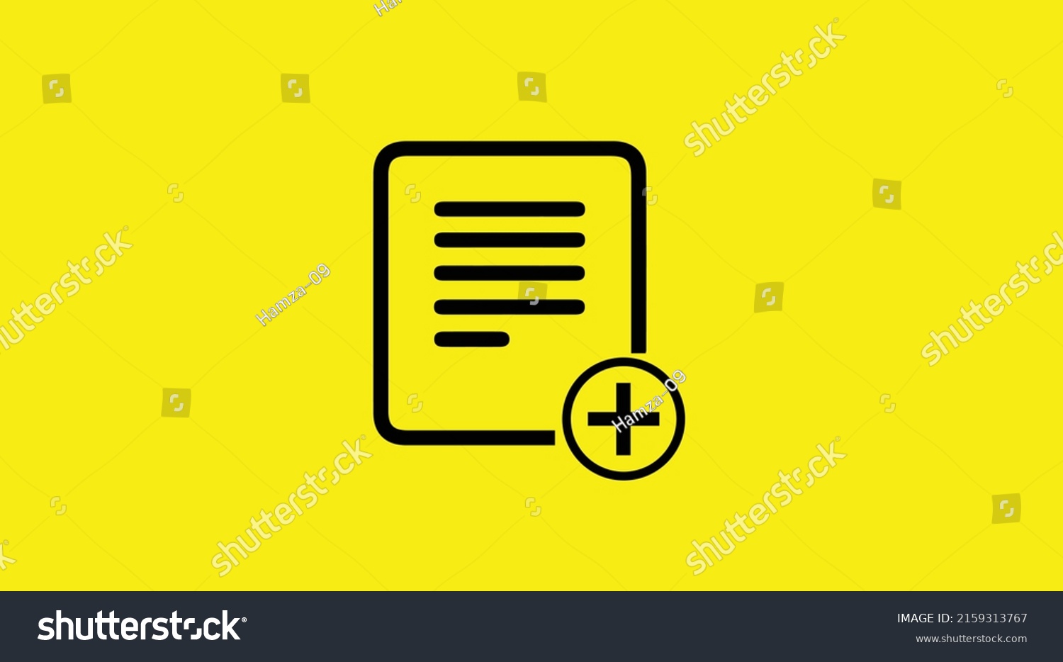 Add Document Create New Document Flat Stock Vector (Royalty Free ...