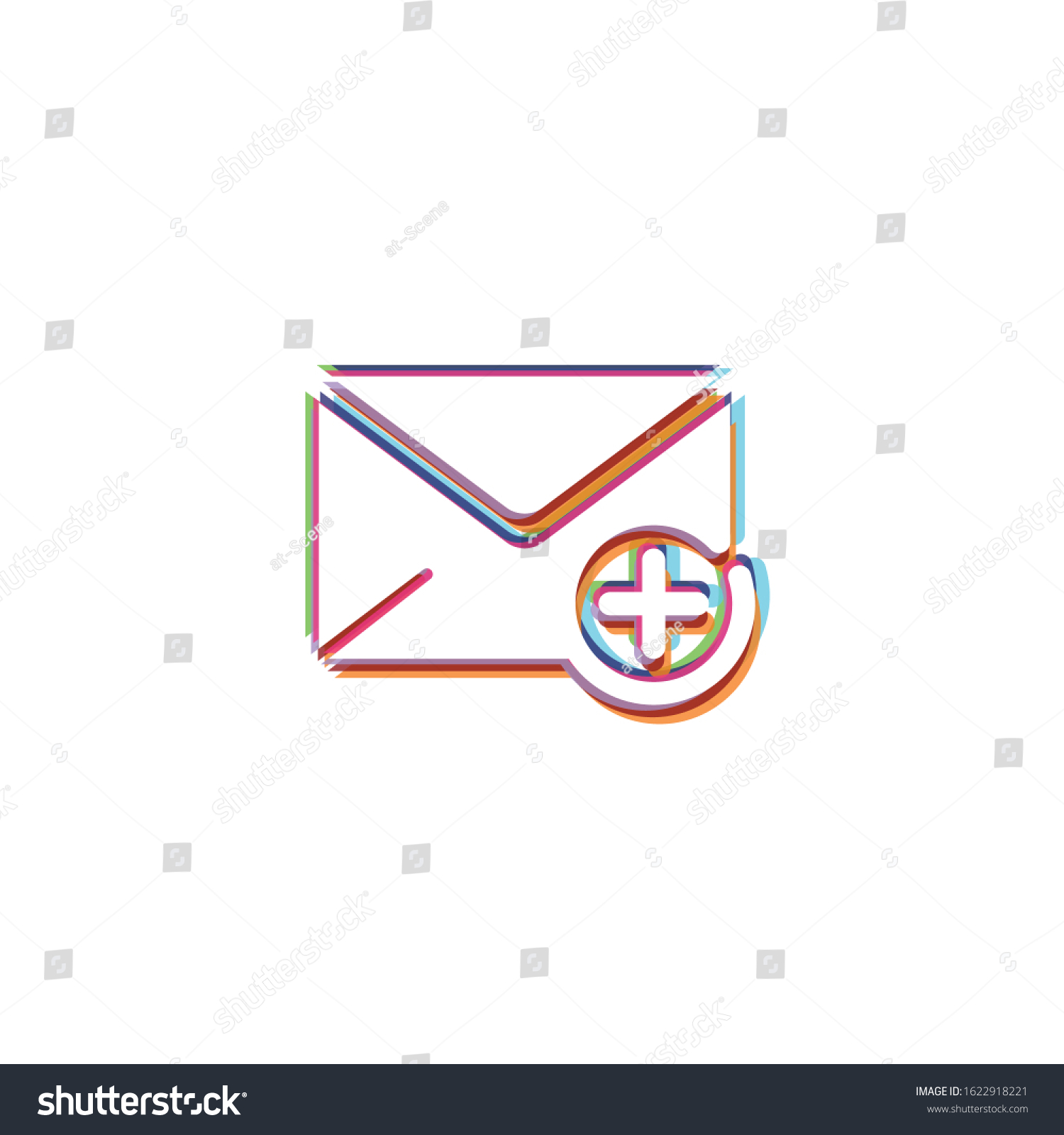 Add Email Vector App Icon Stock Vector (Royalty Free) 1622918221