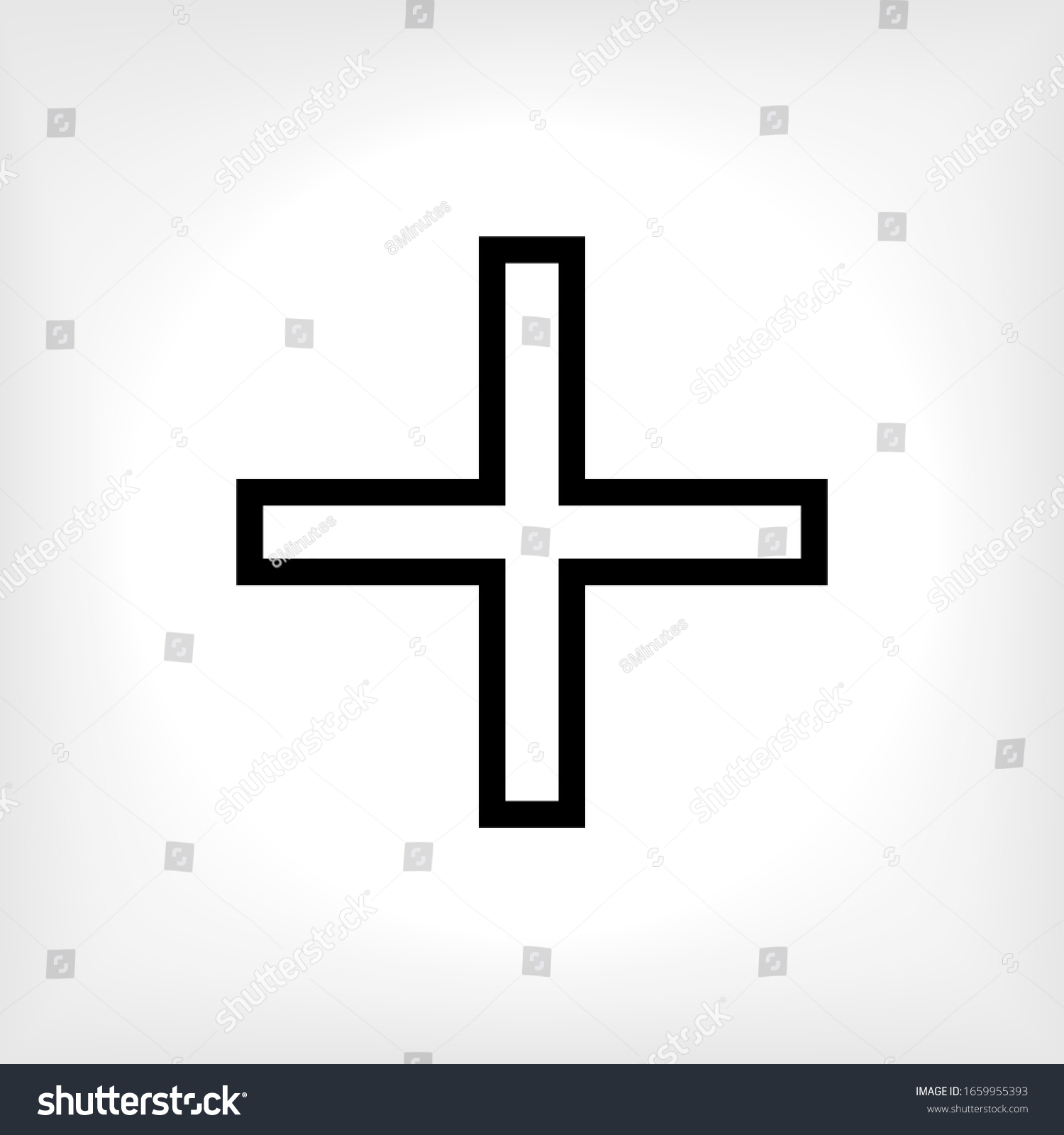 Add Icon Plus Symbol Increase Sign Stock Vector (Royalty Free) 1659955393