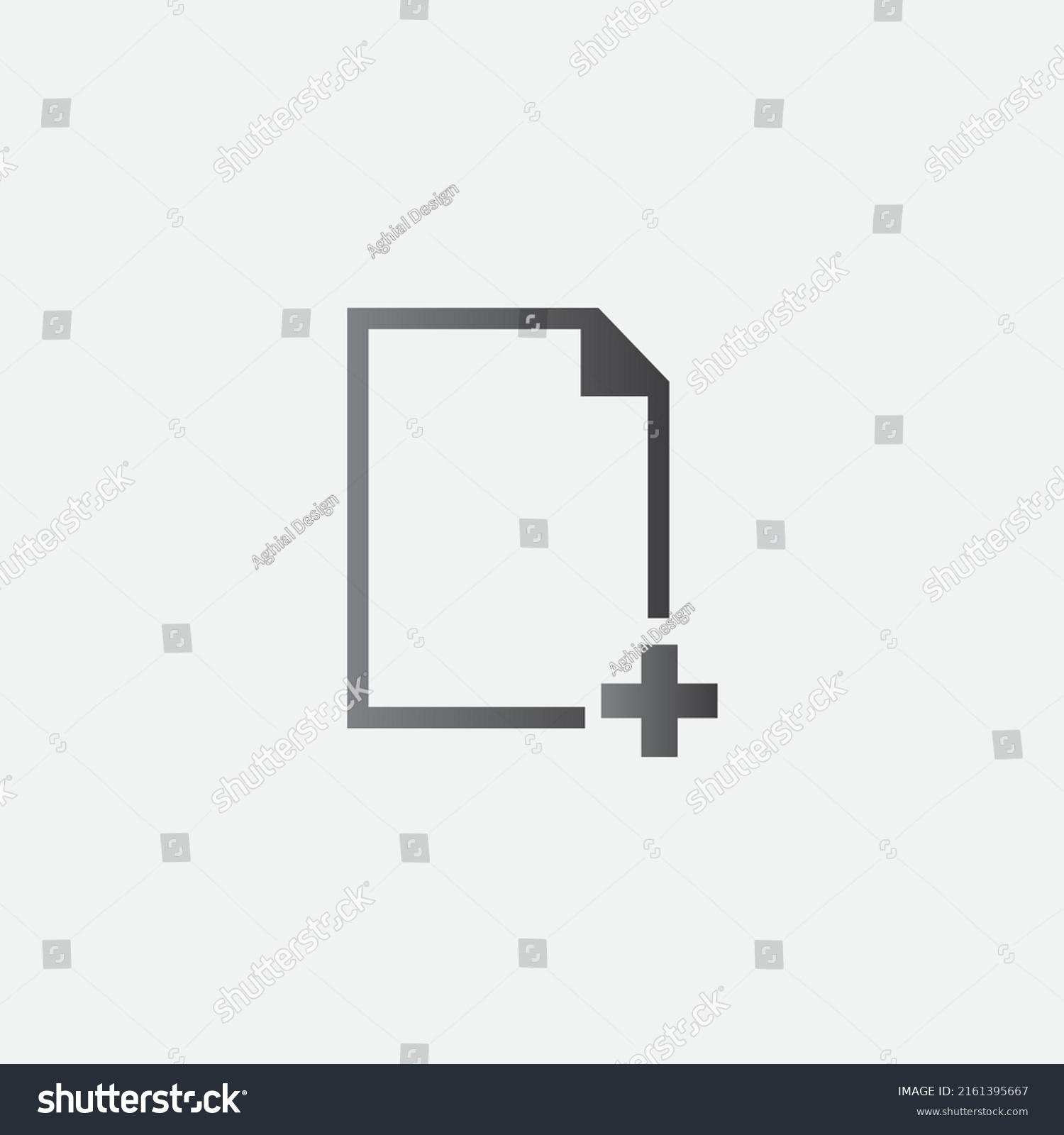 Add Sheet Icon Office Website Vector Stock Vector (Royalty Free ...