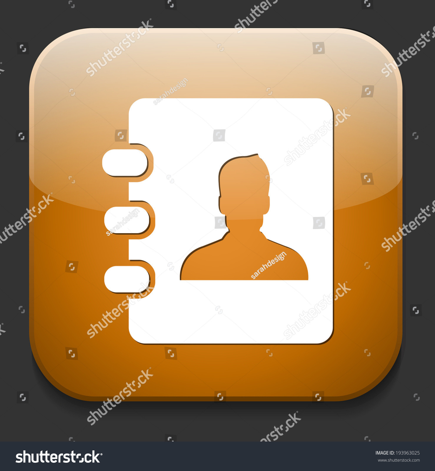 Address Book Icon Stock Vector (Royalty Free) 193963025 | Shutterstock