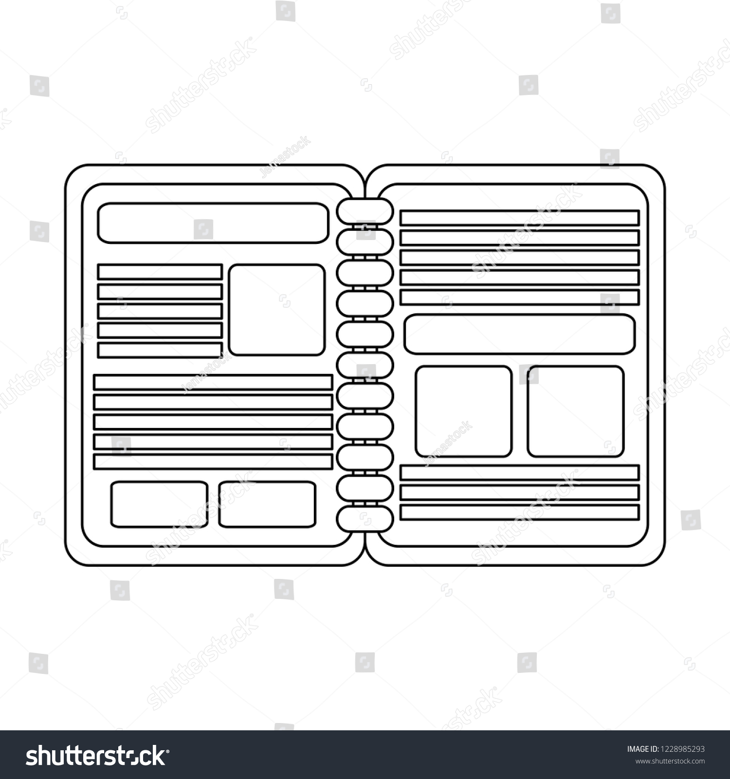 Address Book Symbol Stock Vector (Royalty Free) 1228985293 | Shutterstock