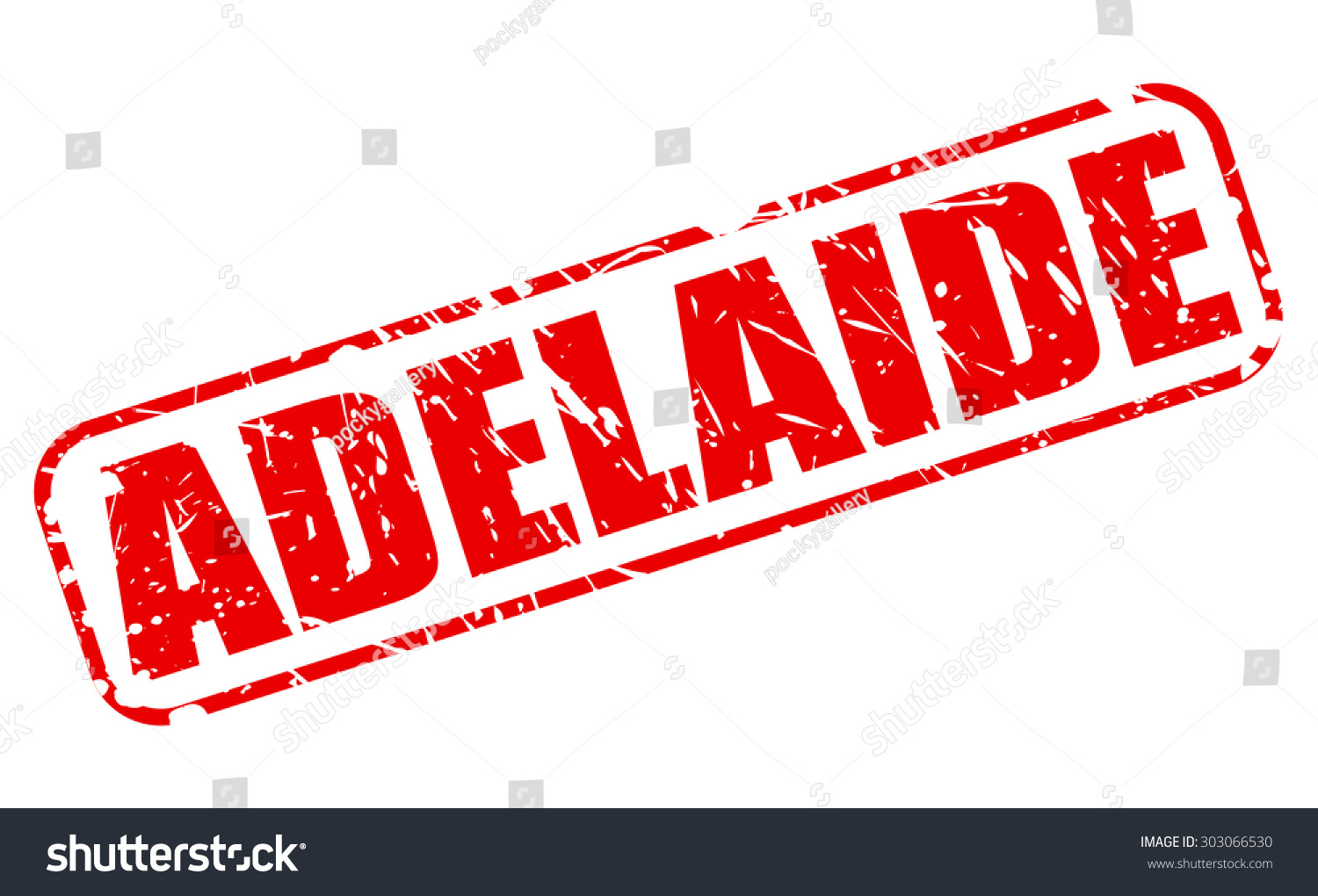 Adelaide Red Stamp Text On White Stock Vector (Royalty Free) 303066530 ...