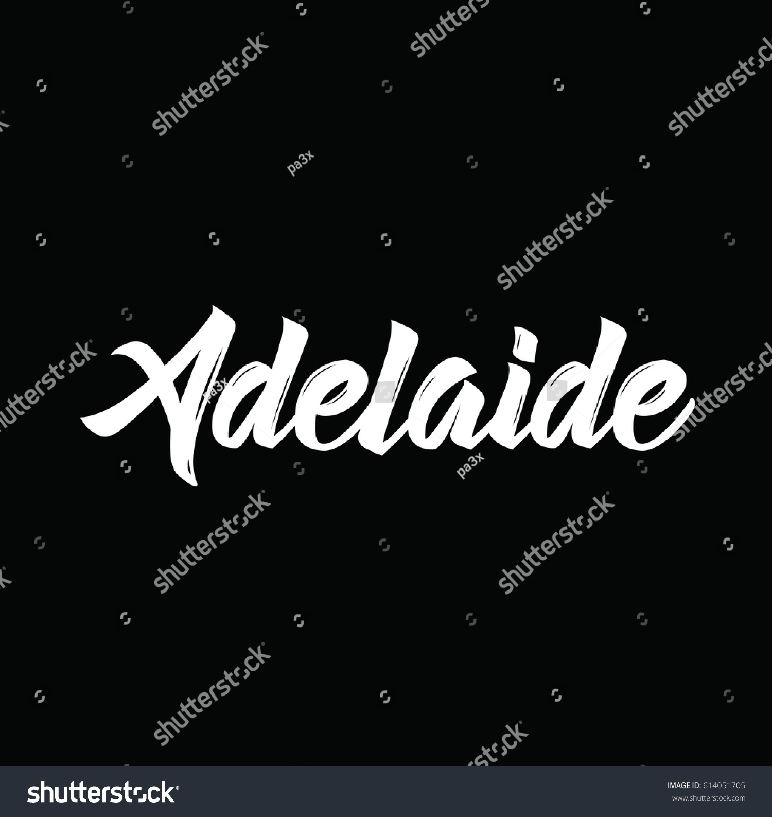 Adelaide Text Design Vector Calligraphy Typography Stock Vector ...