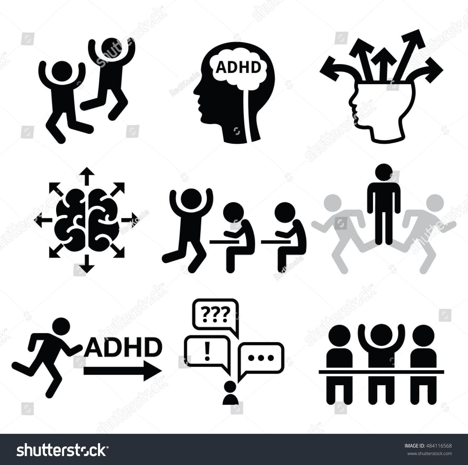 866 Hyperactive icon Images, Stock Photos & Vectors | Shutterstock