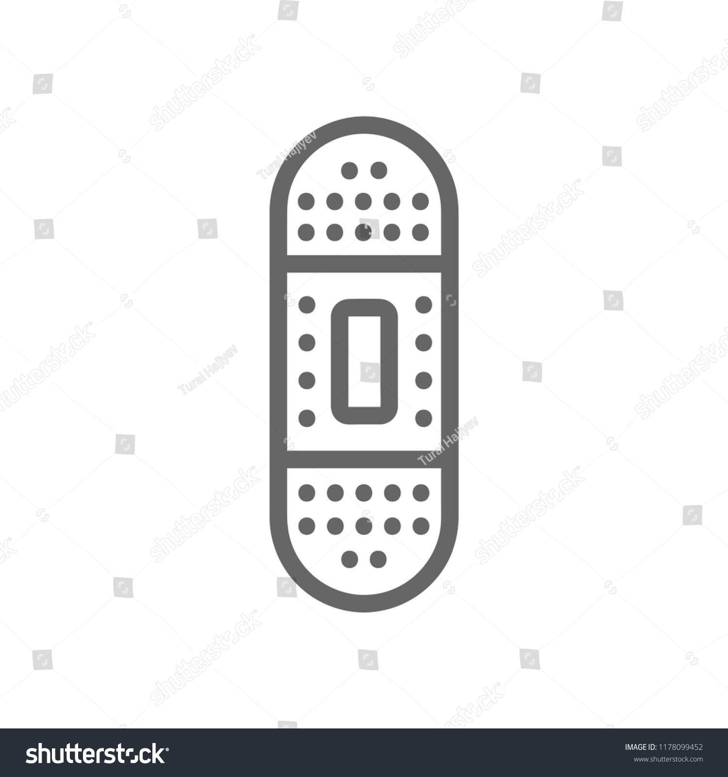 Adhesive Plaster Icon Stock Vector (Royalty Free) 1178099452 | Shutterstock