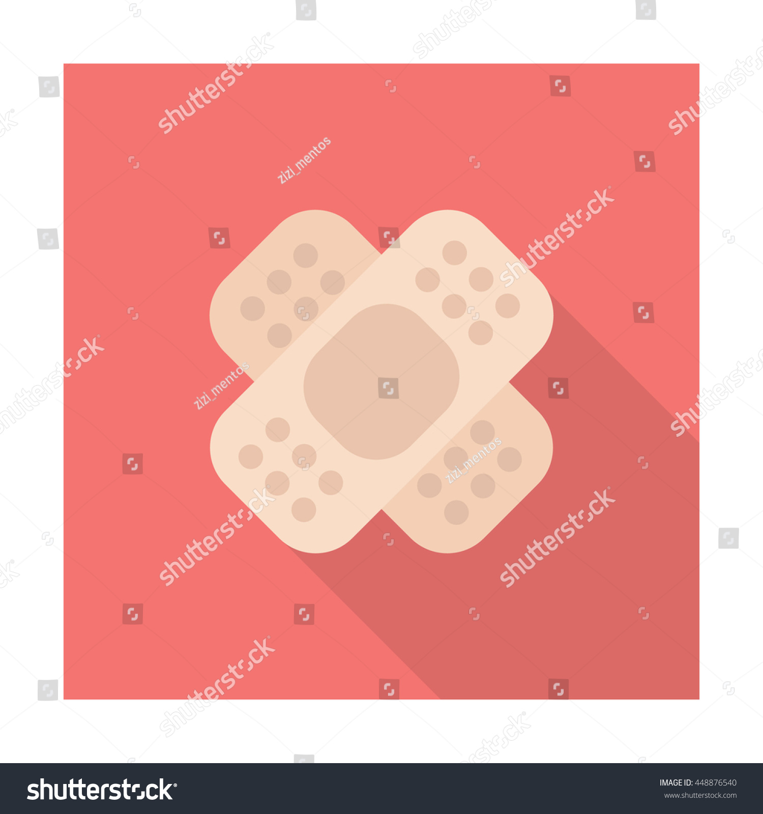 Adhesive Plaster Icon Vector Illustration Stock Vector (Royalty Free ...