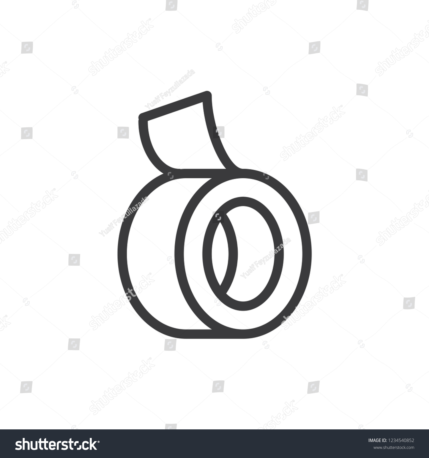 Adhesive Tape Vector Icon Stock Vector (Royalty Free) 1234540852 ...