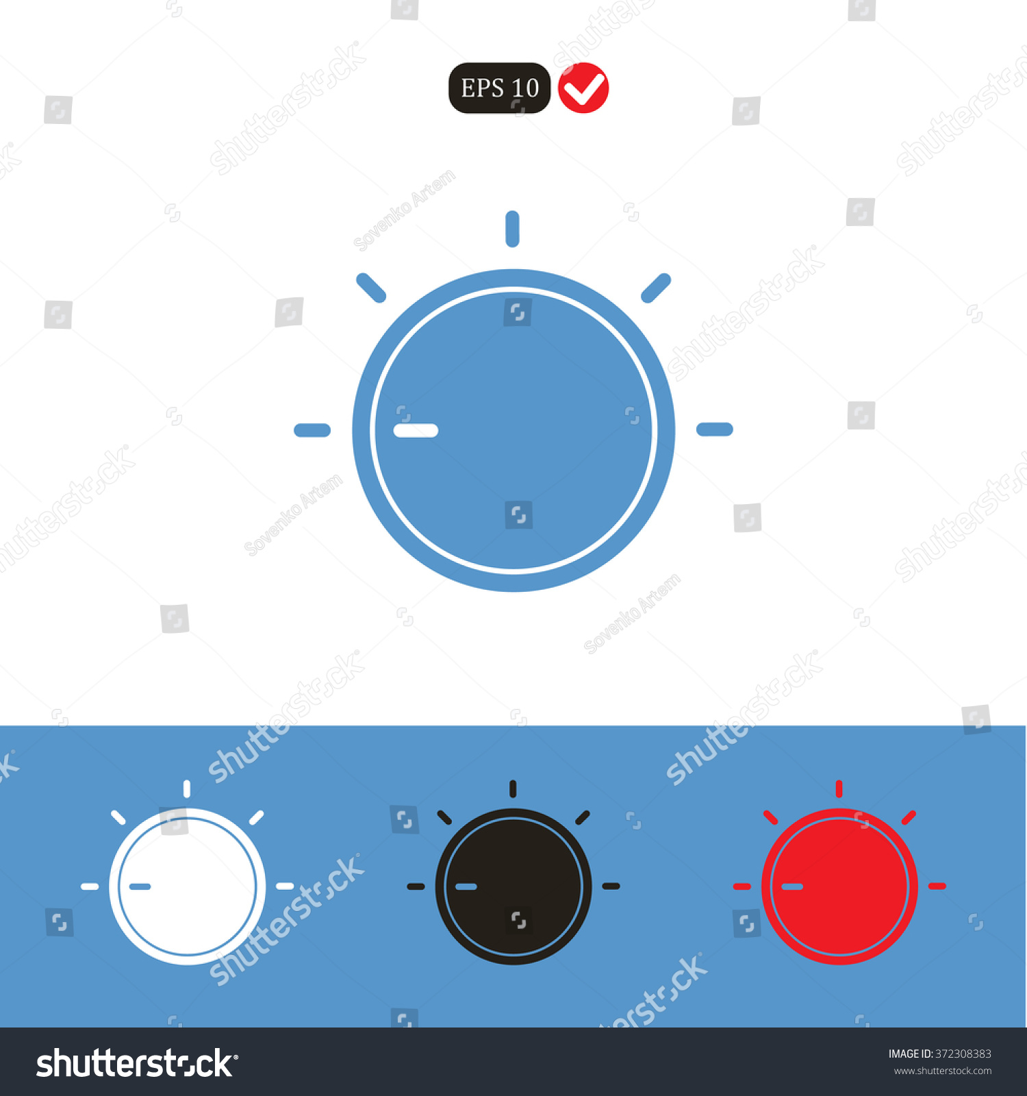 Adjustment Icon Stock Vector (Royalty Free) 372308383