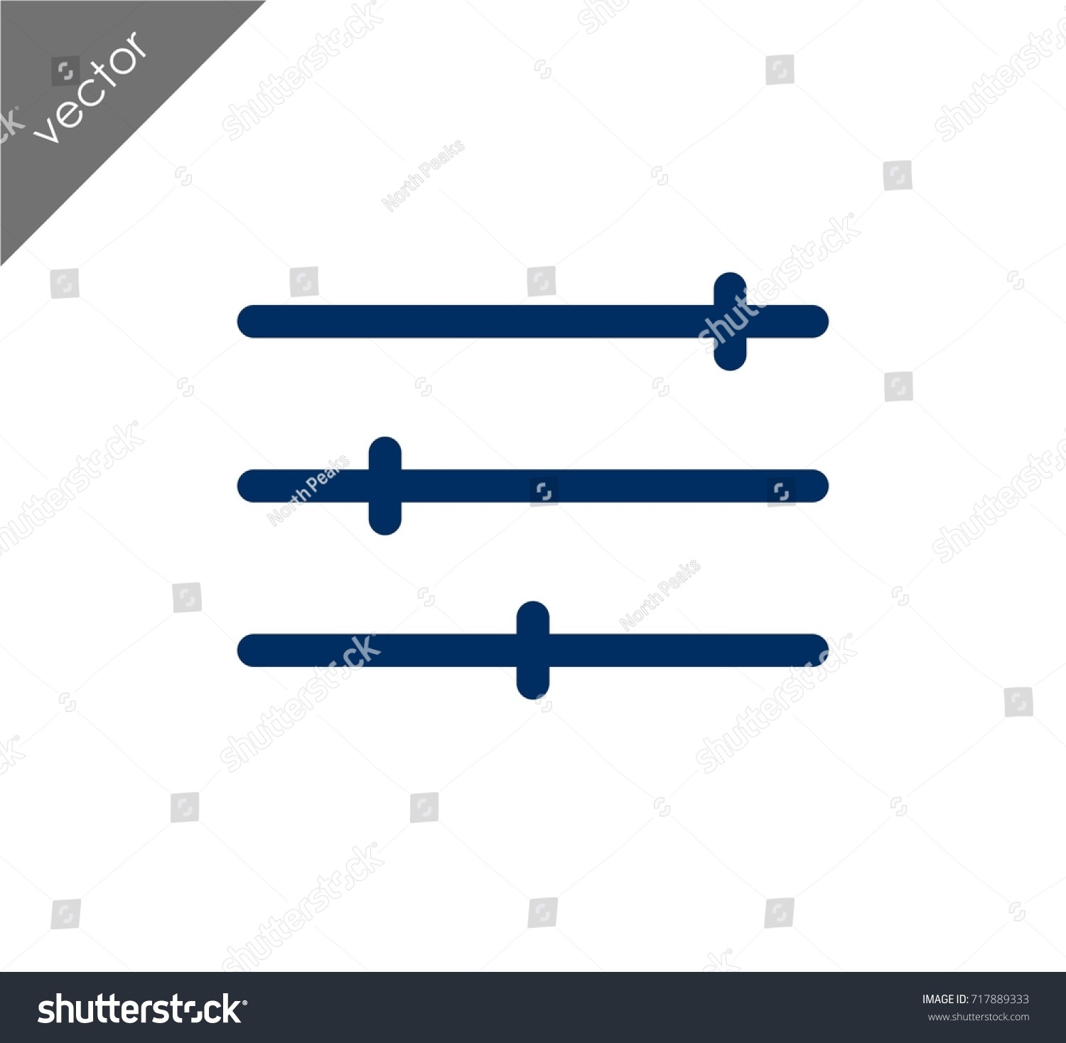 Adjustment Levels Icon Stock Vector (Royalty Free) 717889333 | Shutterstock