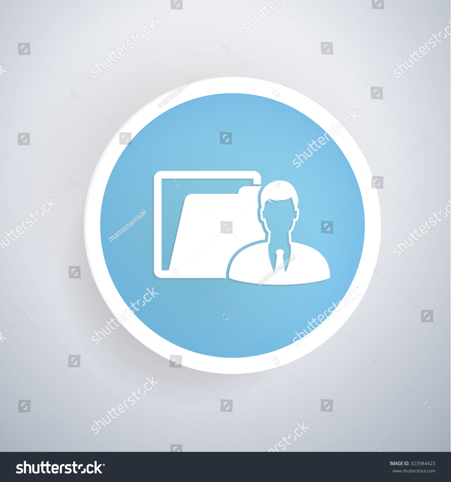 Admin File Iconclean Vector Stock Vector (Royalty Free) 323984423 ...