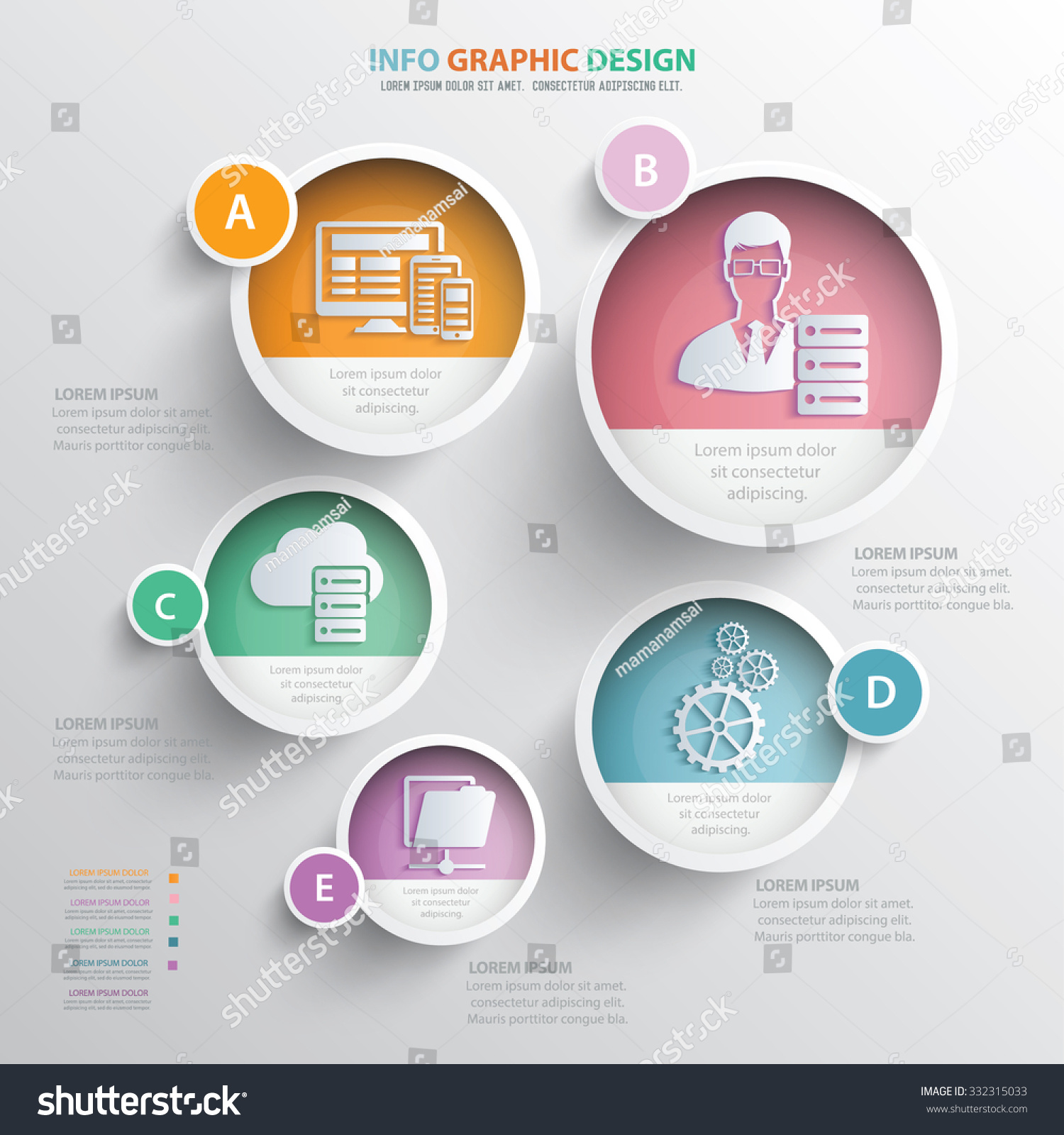Admin Network Info Graphic Designclean Vector: เวกเตอร์สต็อก (ปลอดค่า ...
