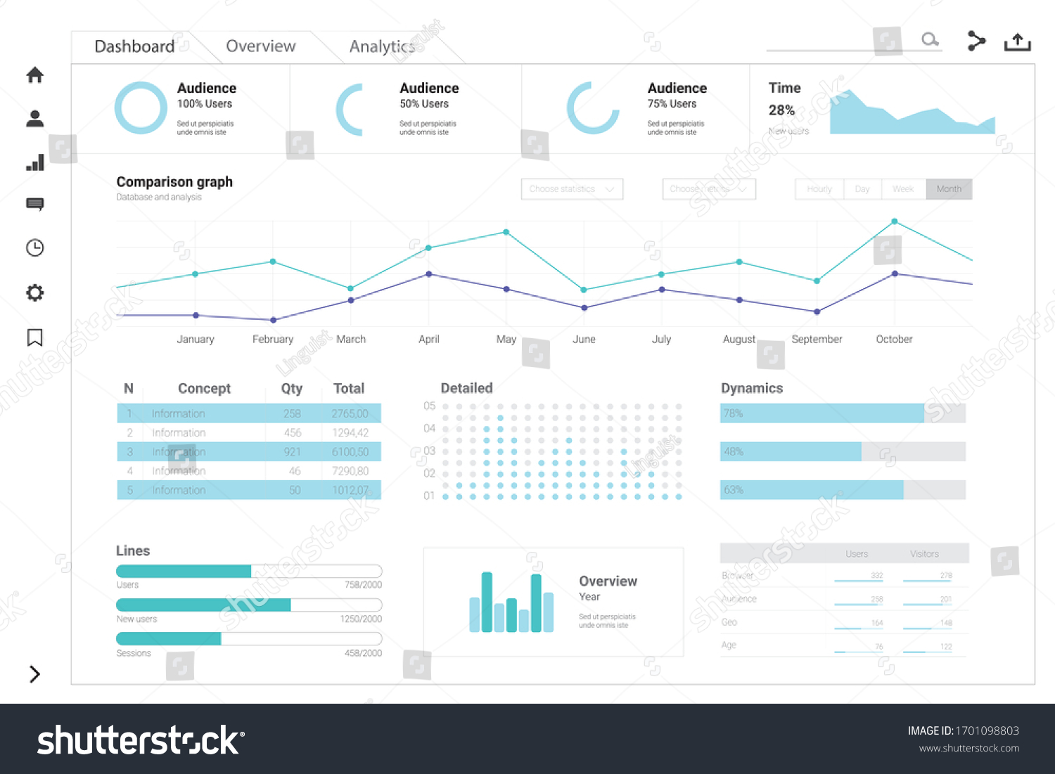 69,011 Web dashboard design Images, Stock Photos & Vectors | Shutterstock