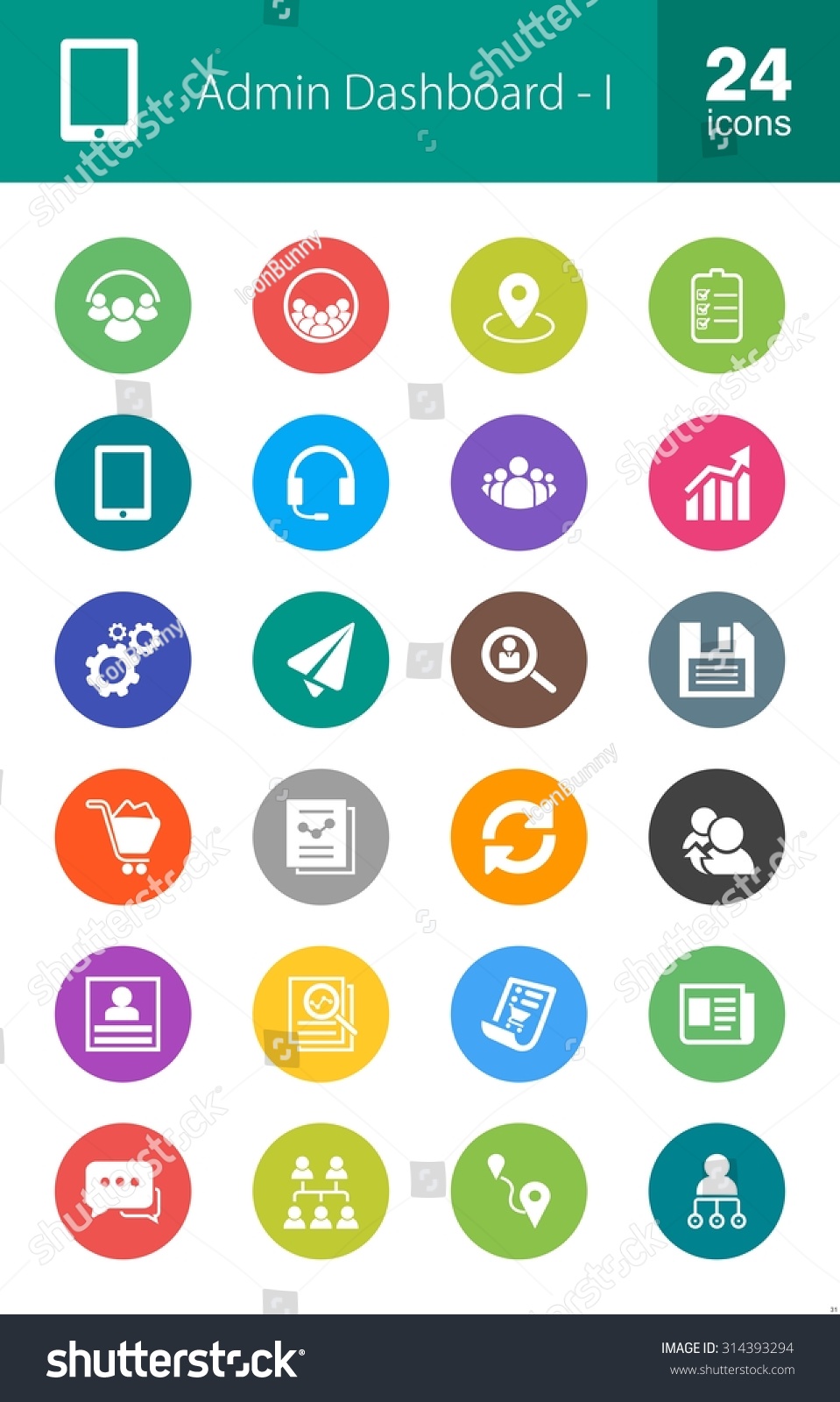 Admin Dashboard Web Management Icon Set: เวกเตอร์สต็อก (ปลอดค่า ...