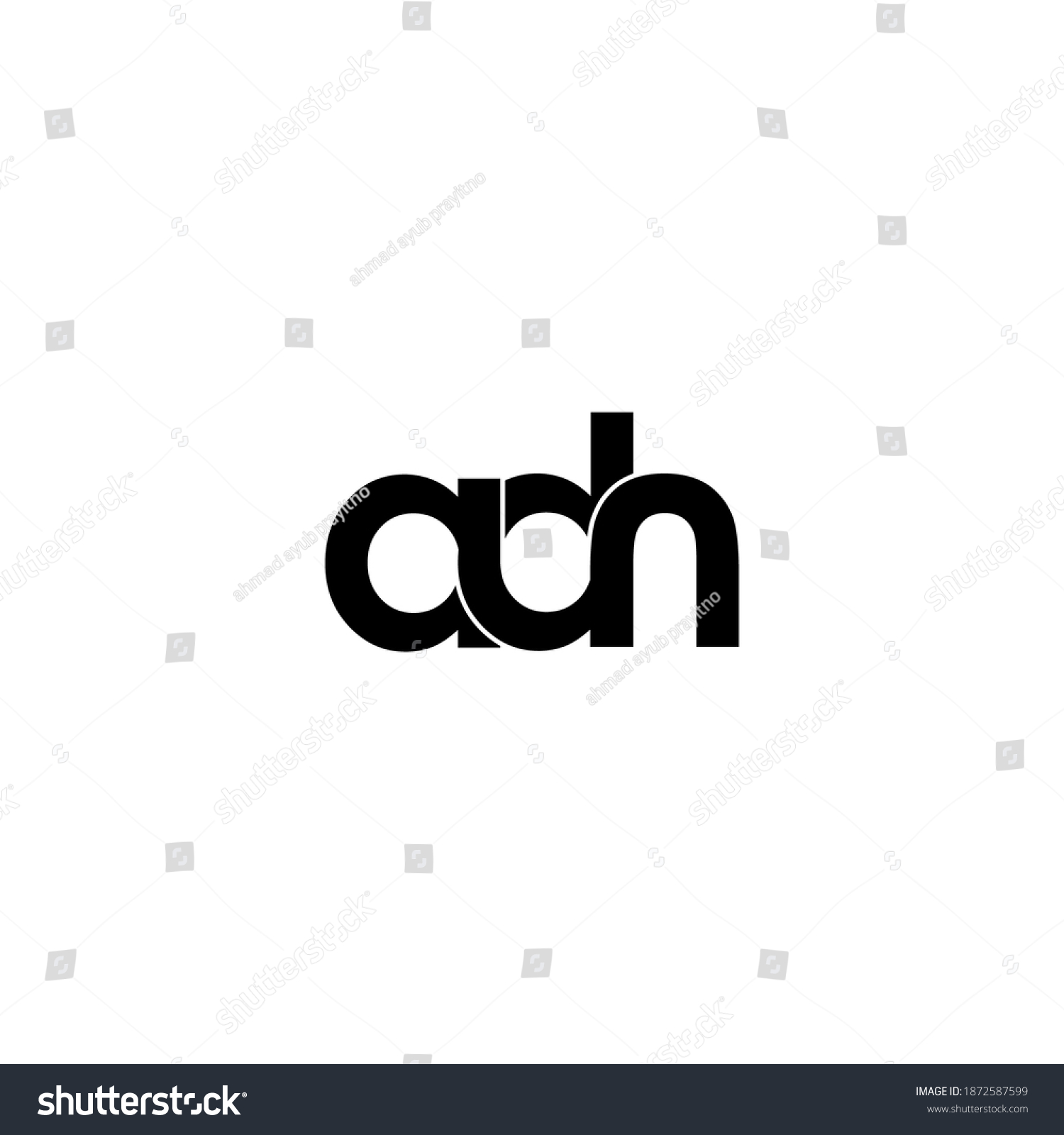 Adn Letter Original Monogram Logo Design: เวกเตอร์สต็อก (ปลอดค่า ...