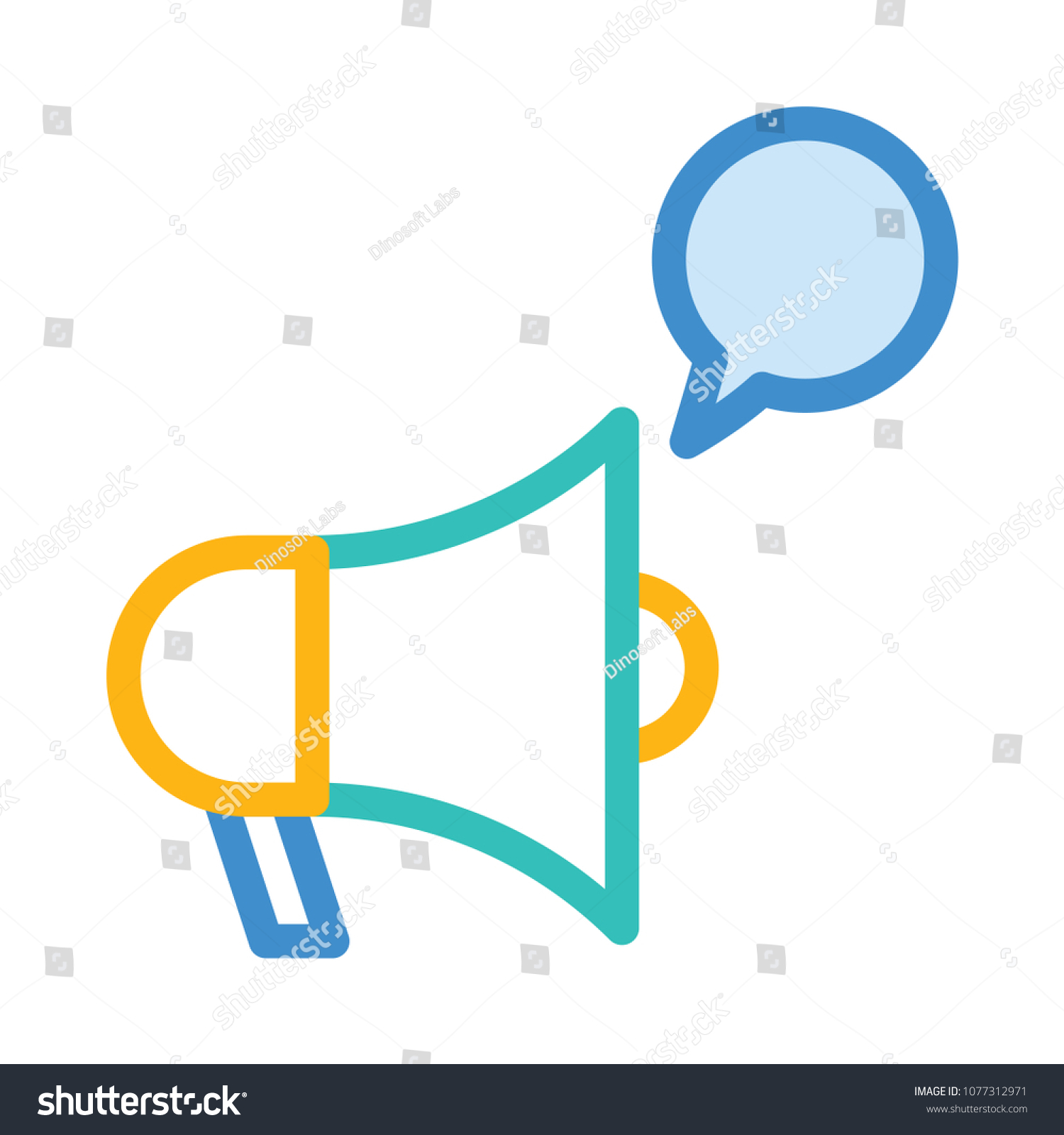 Ads Megaphone Advertisement Stock Vector (Royalty Free) 1077312971 ...