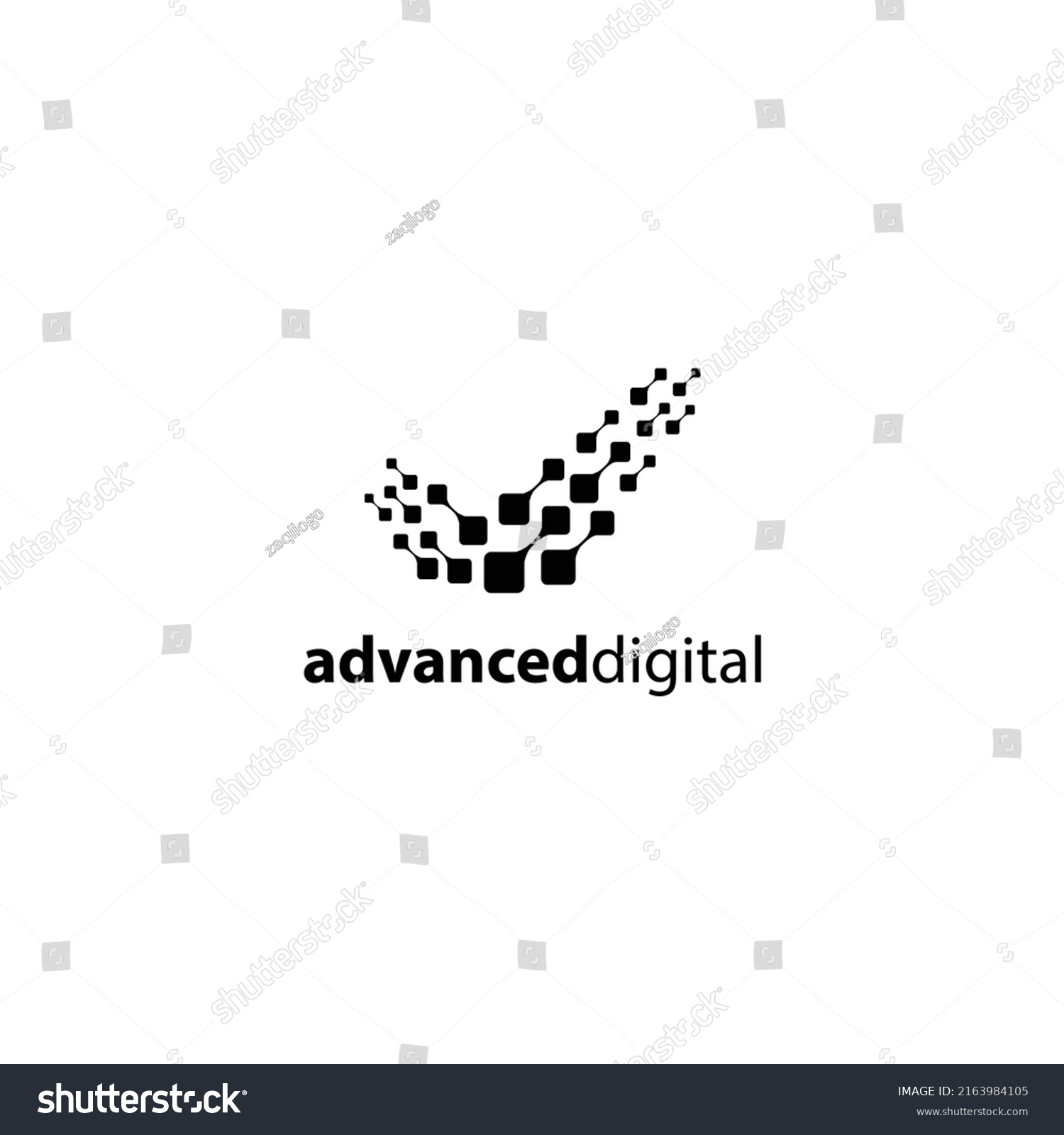 Advanced Digital Logo Design Tech Stock Vector (Royalty Free ...
