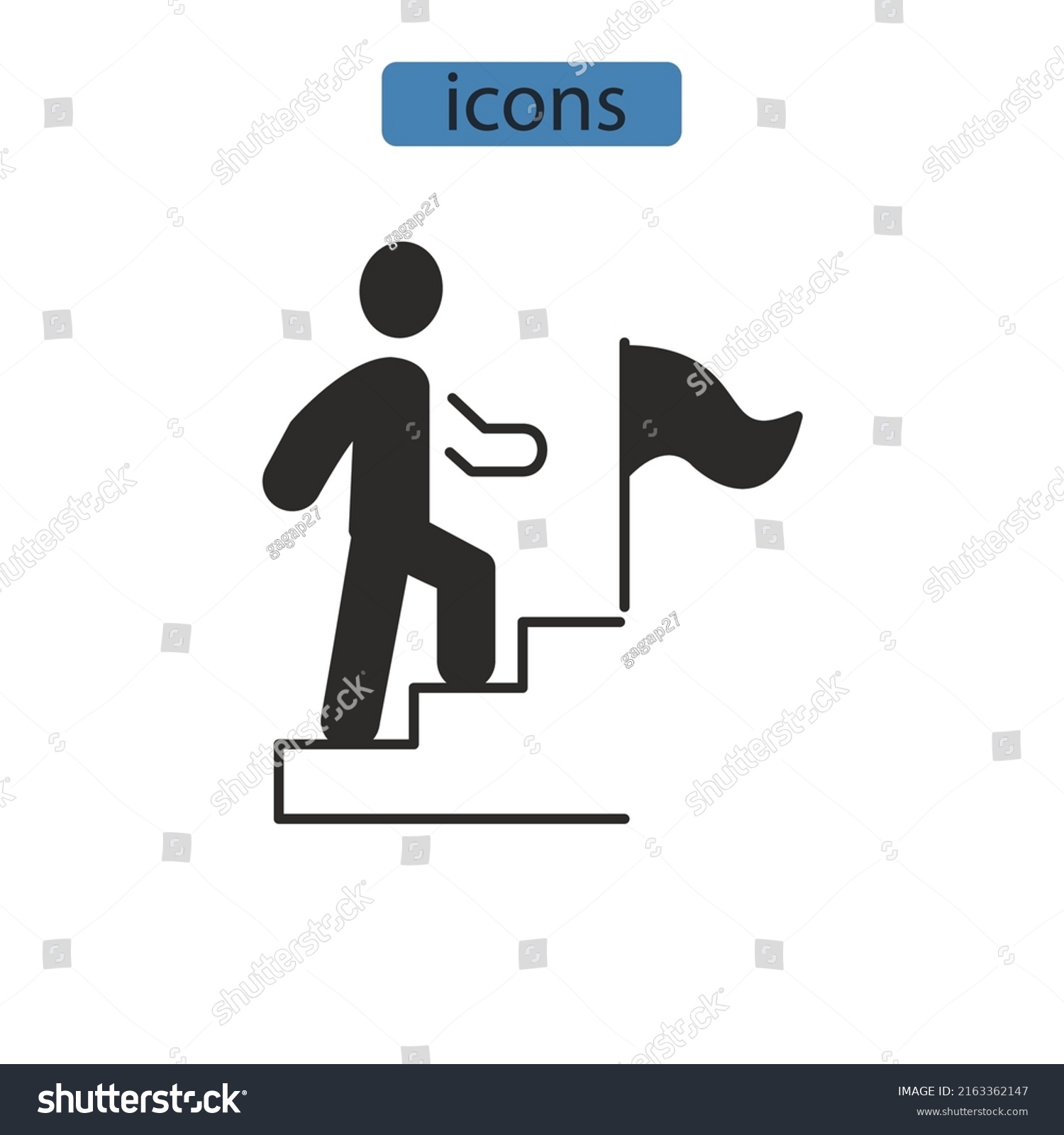 Advancement Icons Symbol Vector Elements Infographic Stock Vector ...