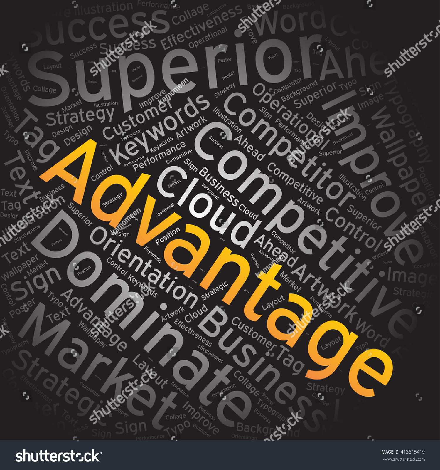 Advantageword Cloud Art Background Stock Vector (Royalty Free ...