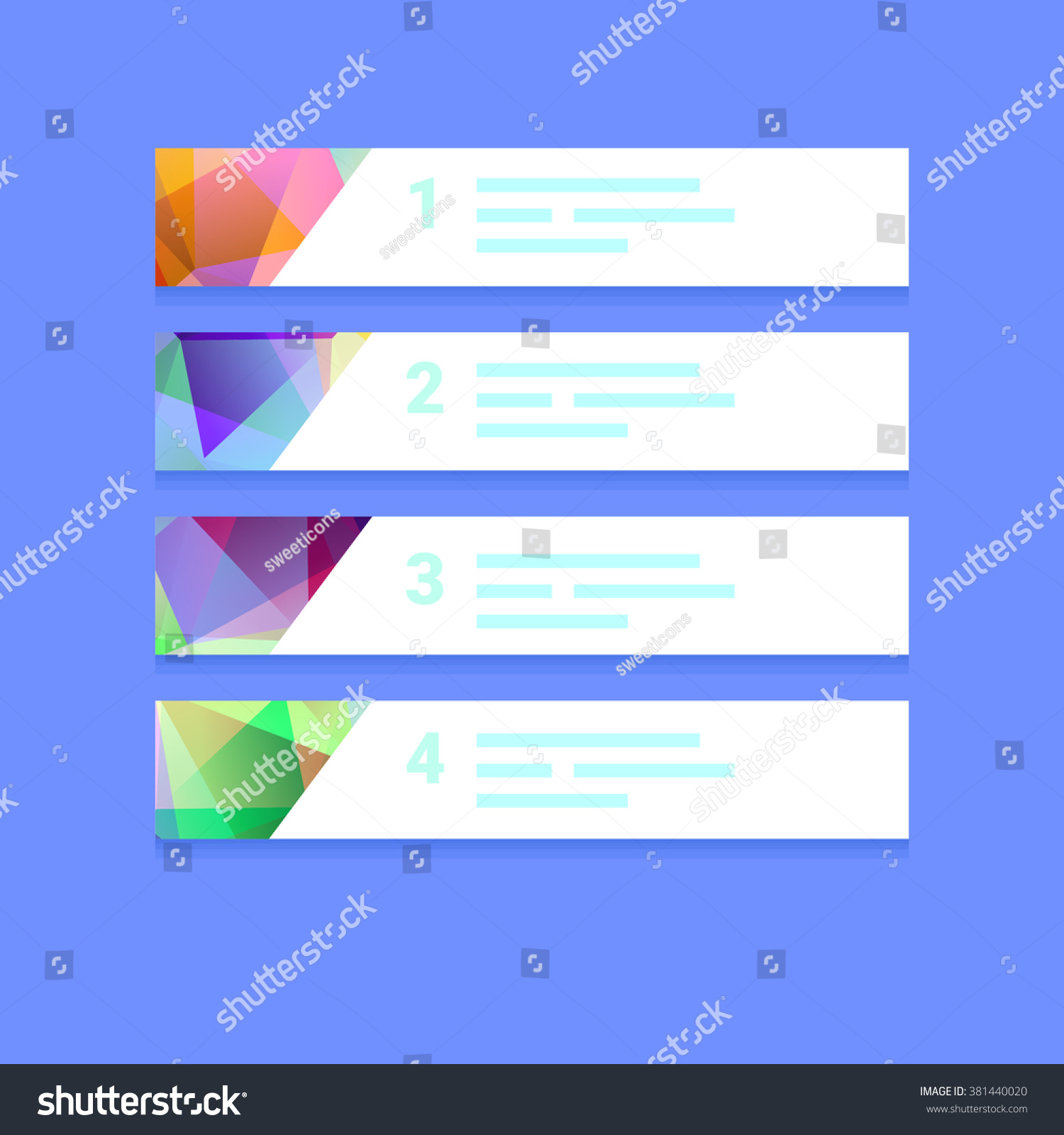 Advertisement Design Element Website App Presentation Stock Vector ...