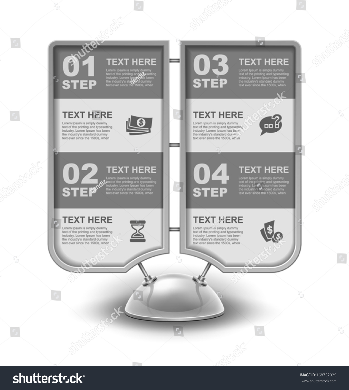Advertising Billboard Web Element Design Modern Stock Vector (Royalty ...