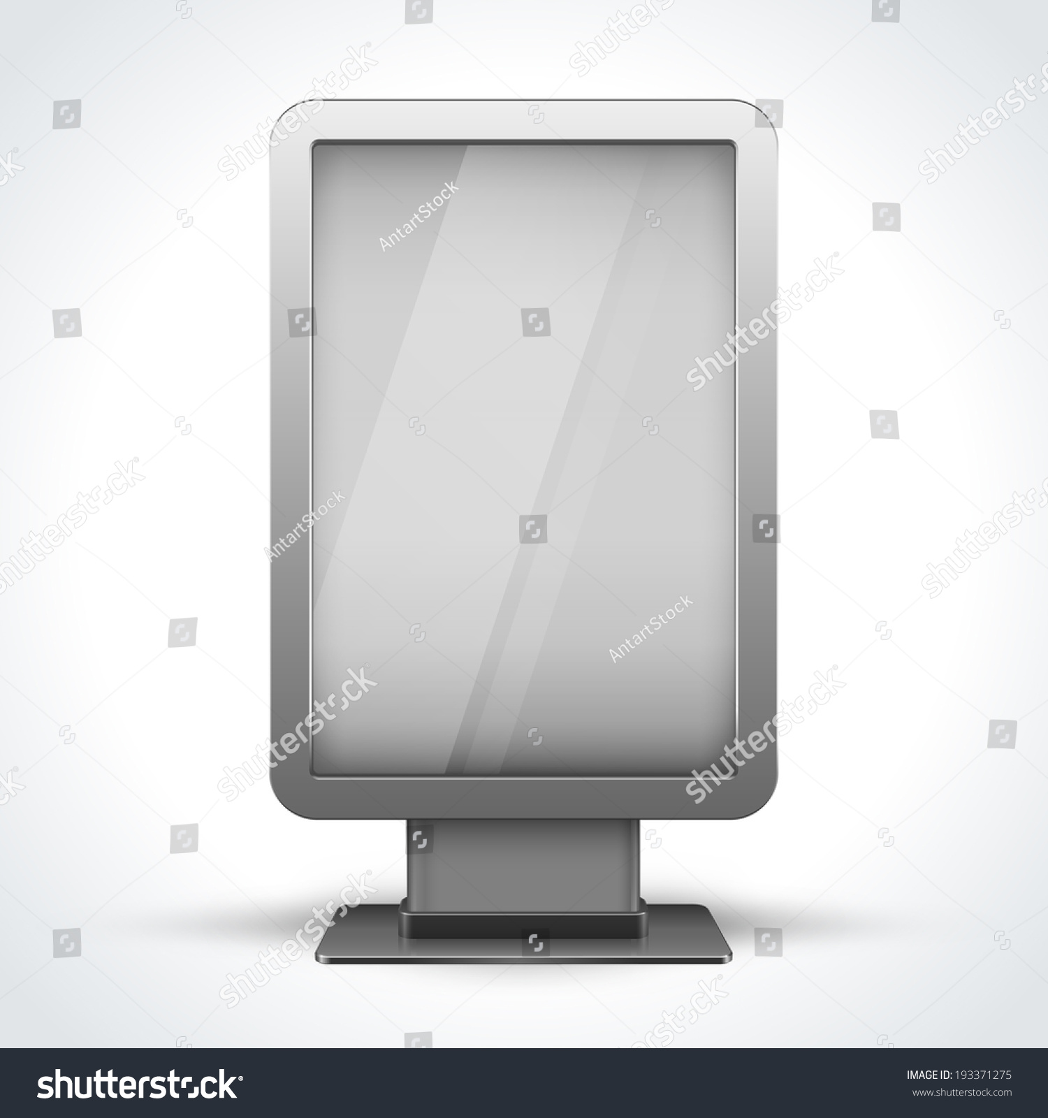 Advertising Digital Stand Display Vector Illustration: vector de stock ...