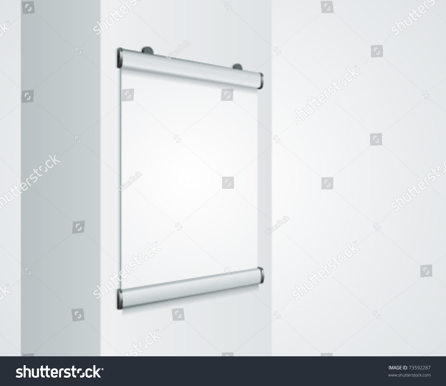 Advertising Poster Hanging On Column Vector Stock Vector (Royalty Free ...