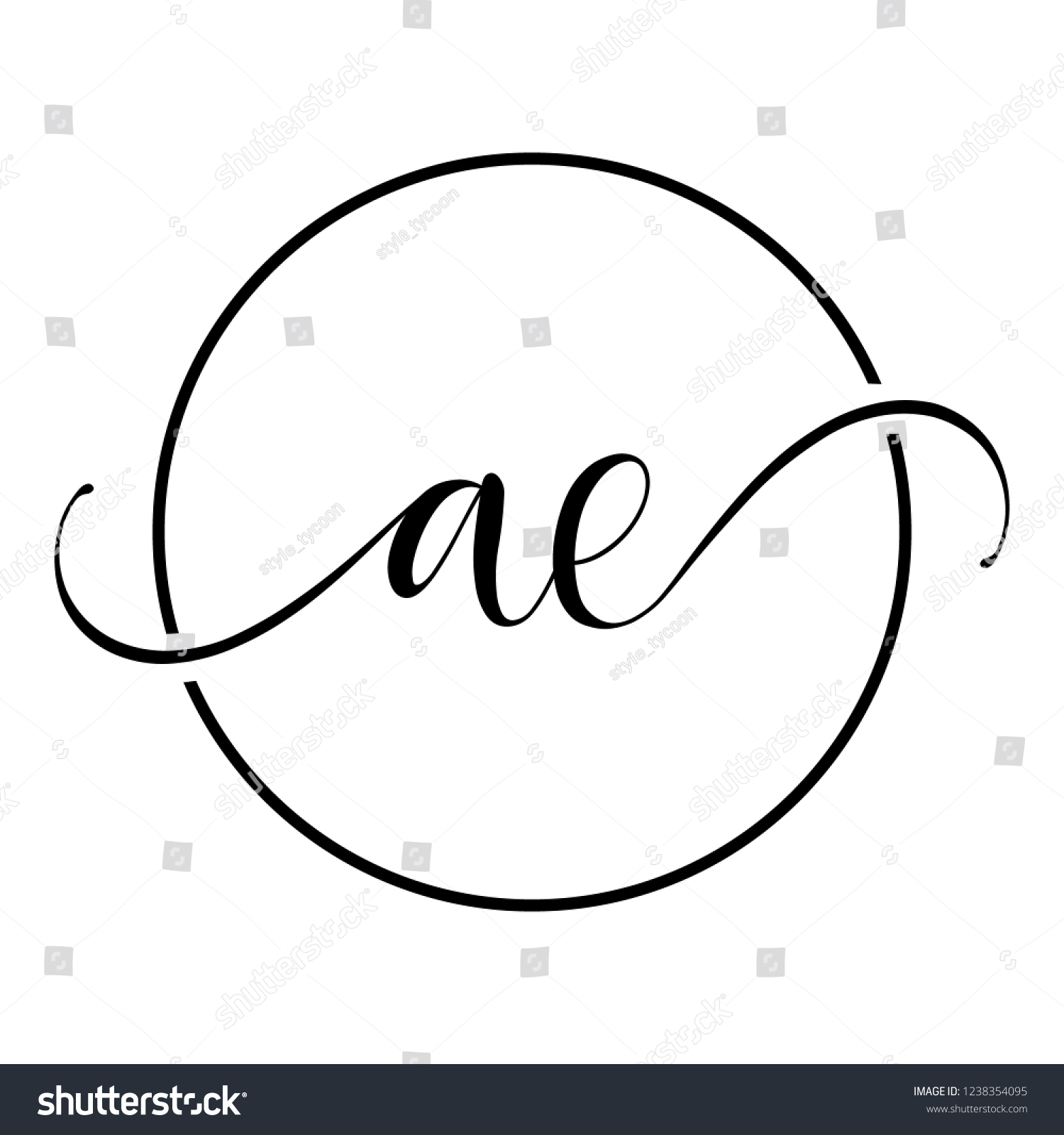 Ae Icon Logo Stock Vector (Royalty Free) 1238354095 | Shutterstock