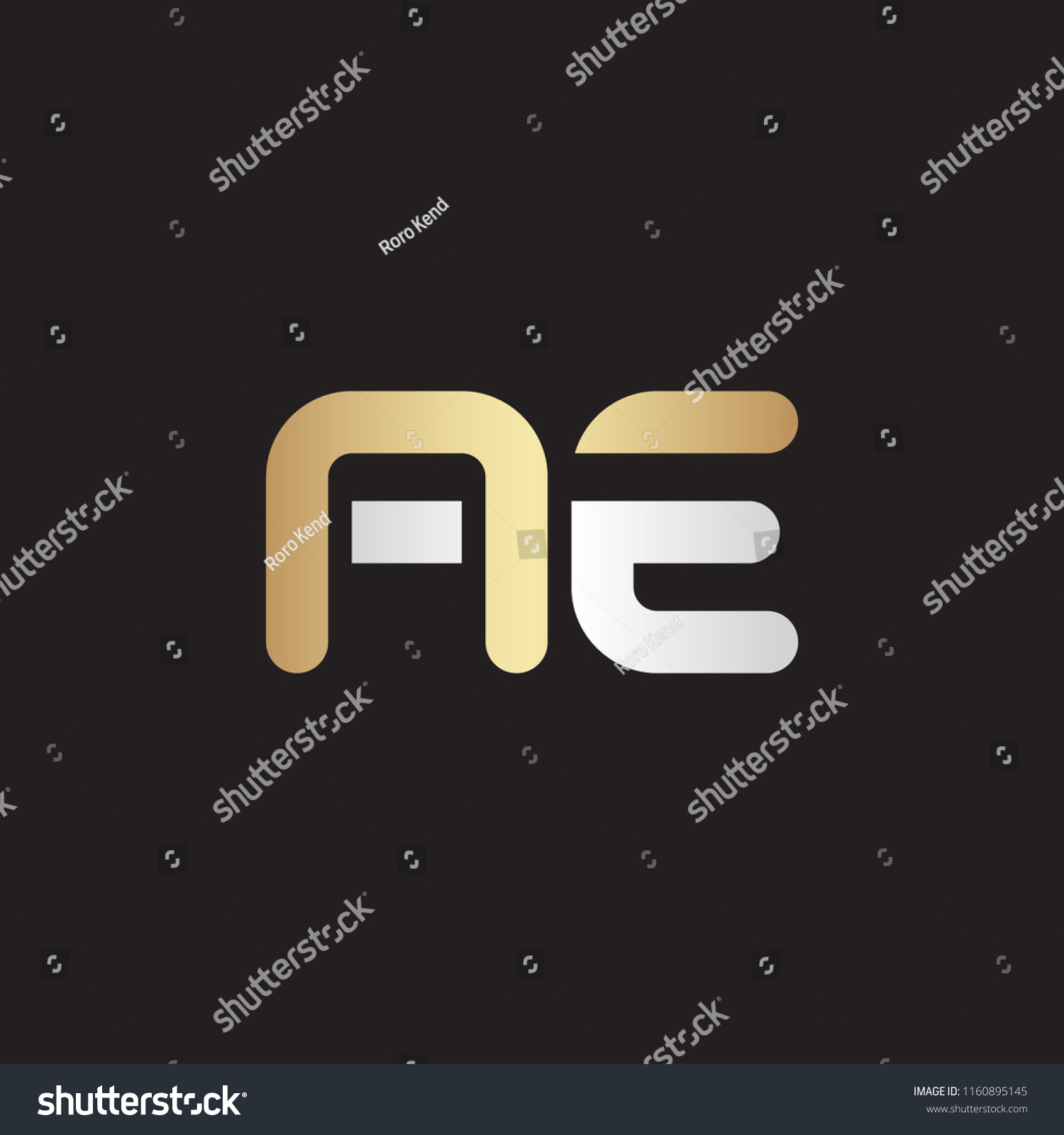 Ae Letter Logo Design Vector Stock Vector (Royalty Free) 1160895145 ...