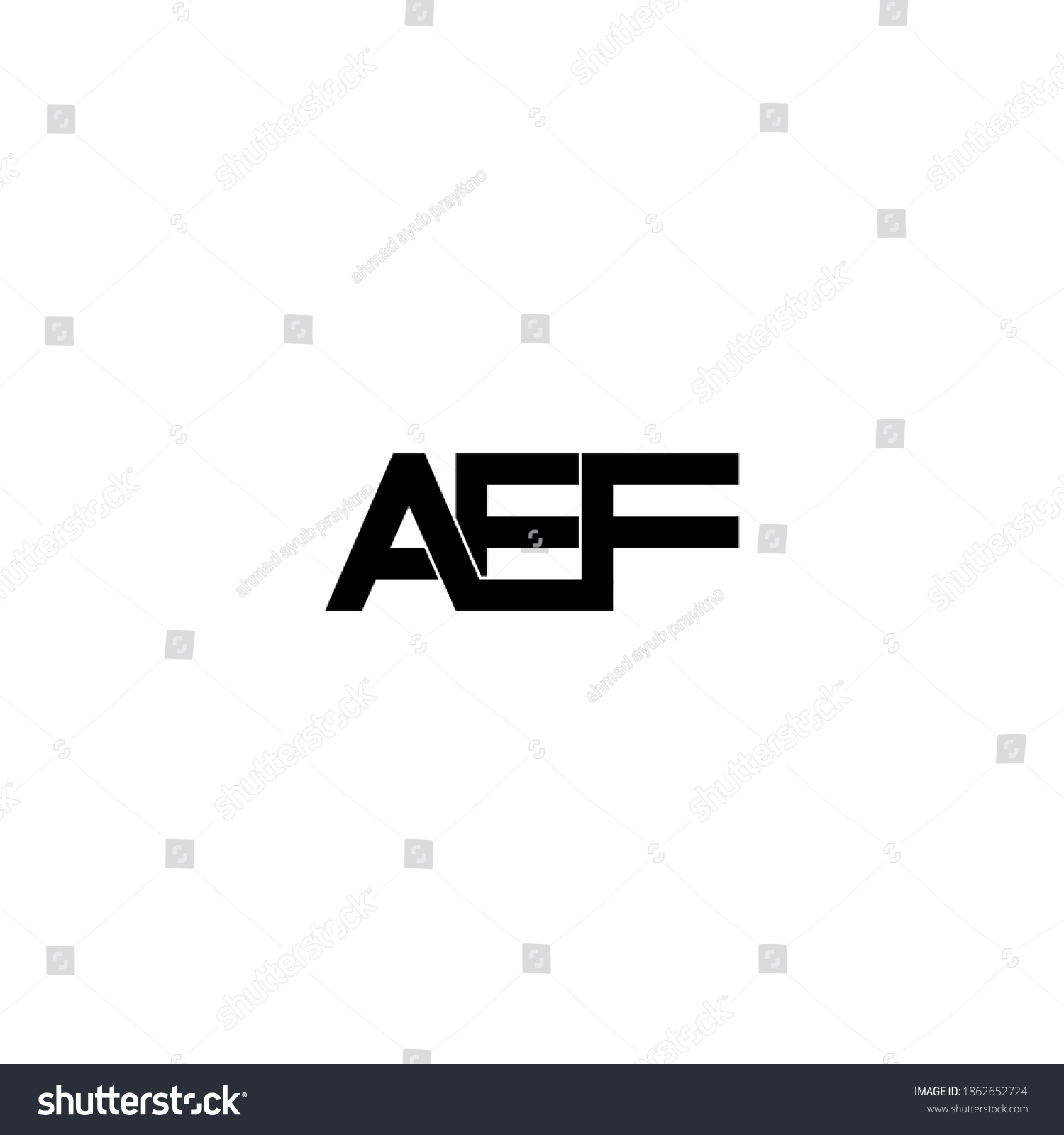 Aef Letter Original Monogram Logo Design Stock Vector (Royalty Free ...