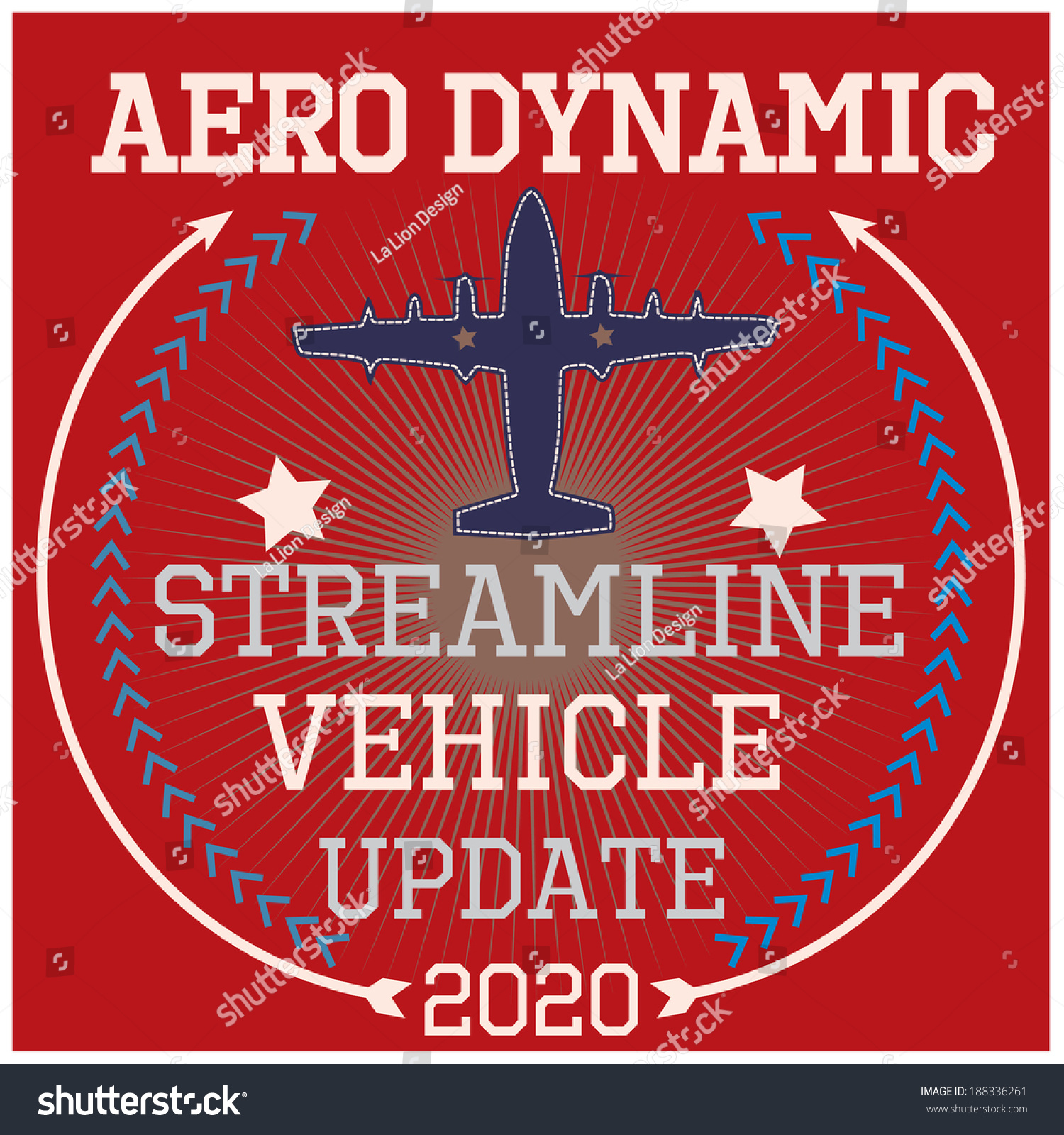 Aerodynamic Airplane Vector Print Design Stock Vector (Royalty Free ...