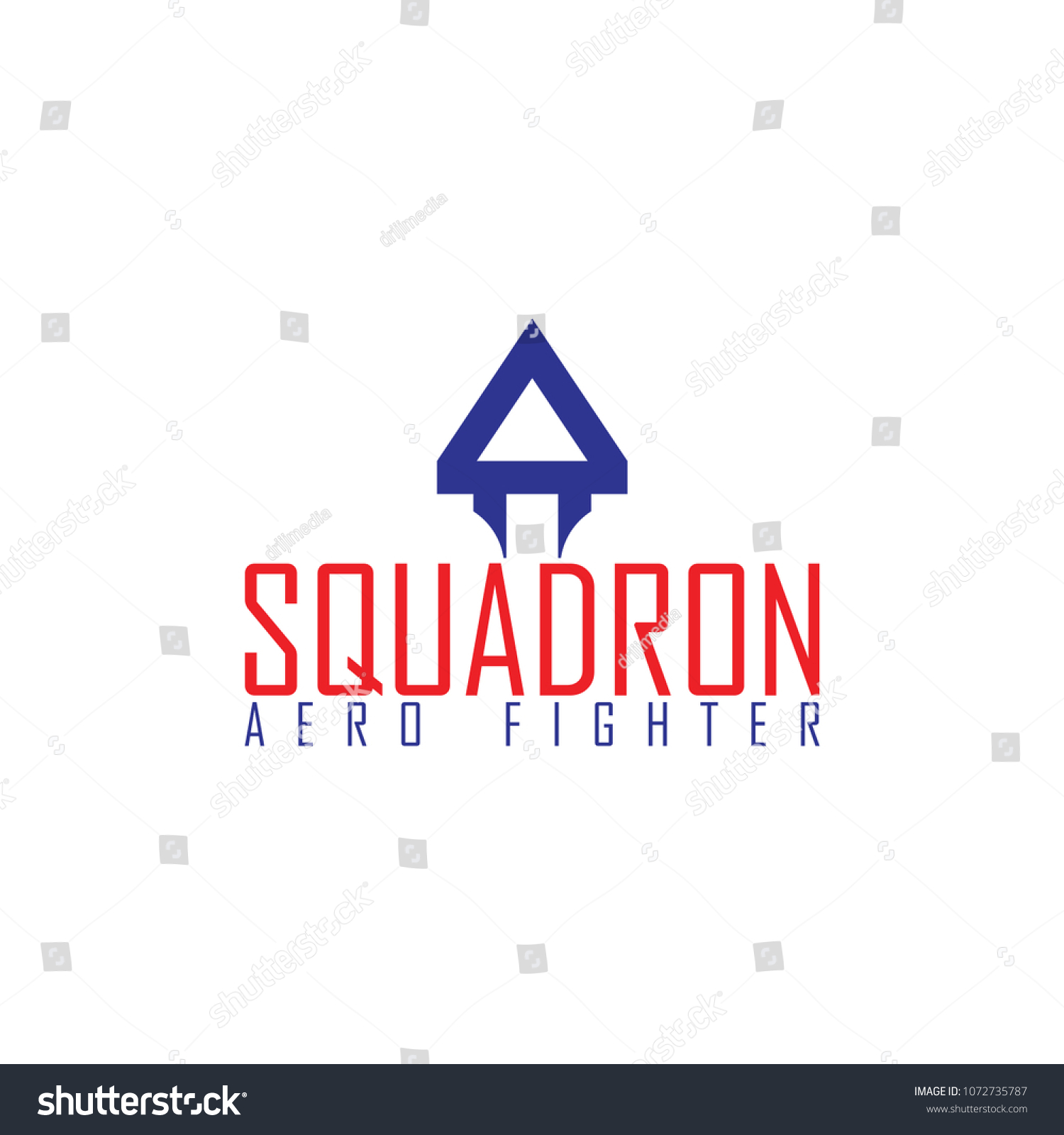 Aerospace Fighter Squadron Plane Logo Design : image vectorielle de ...